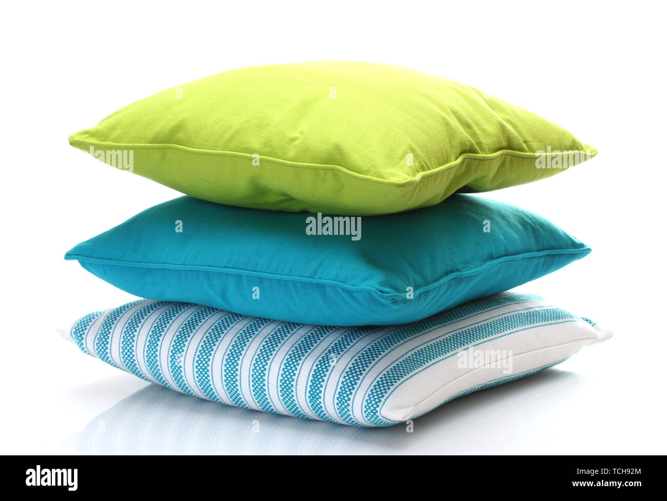 bright pillows isolated on white Stock Photo - Alamy