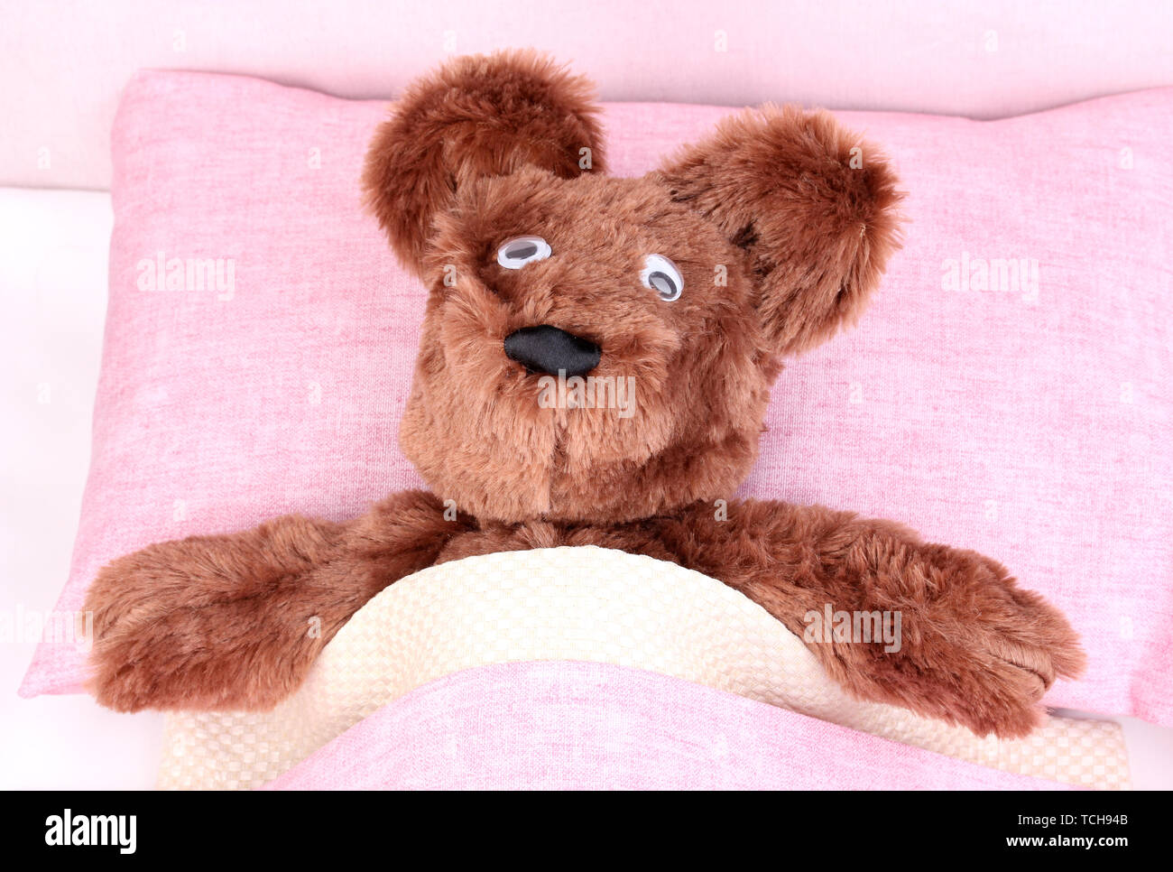Sick bear in bed Stock Photo - Alamy