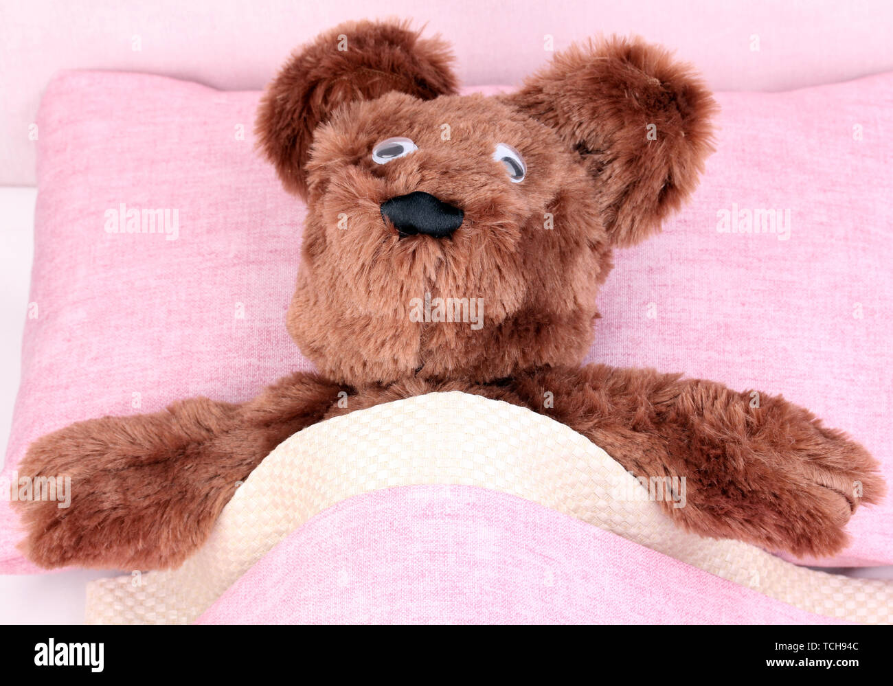 Sick bear in bed Stock Photo - Alamy
