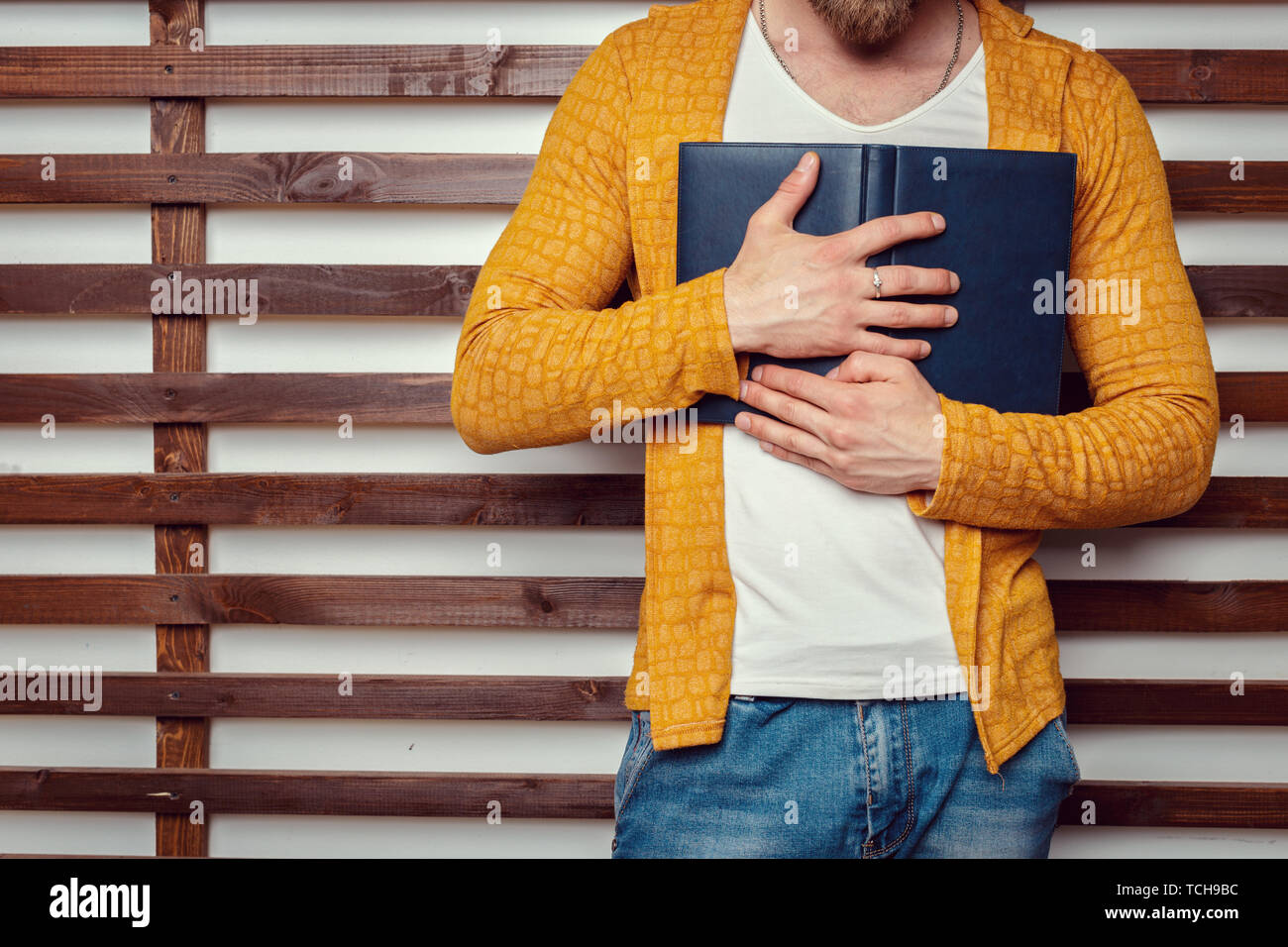 The man with a book Stock Photo - Alamy