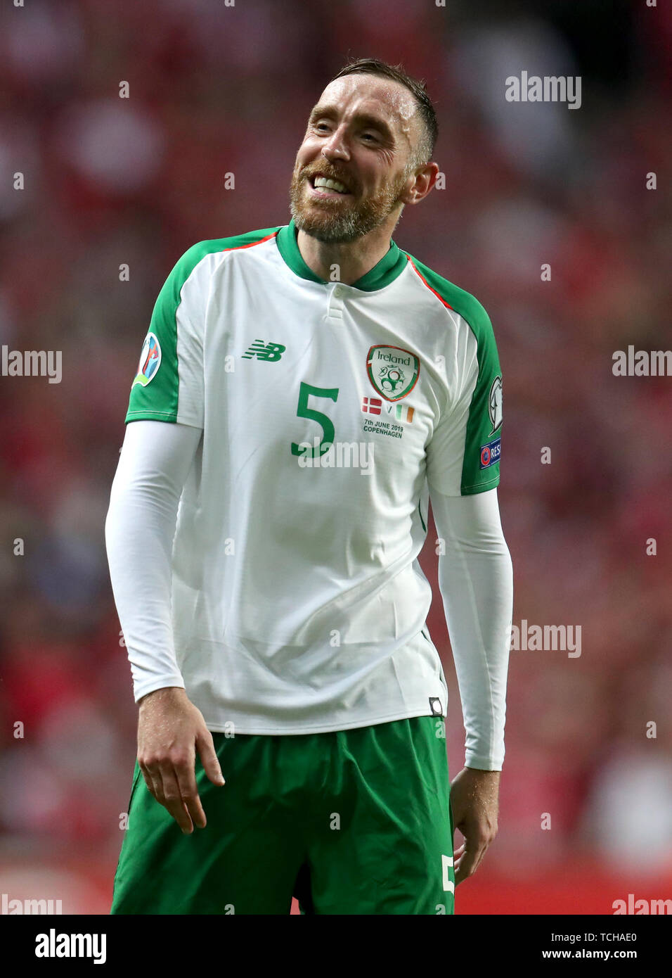 Republic of Ireland's Richard Keogh during the UEFA Euro 2020 ...