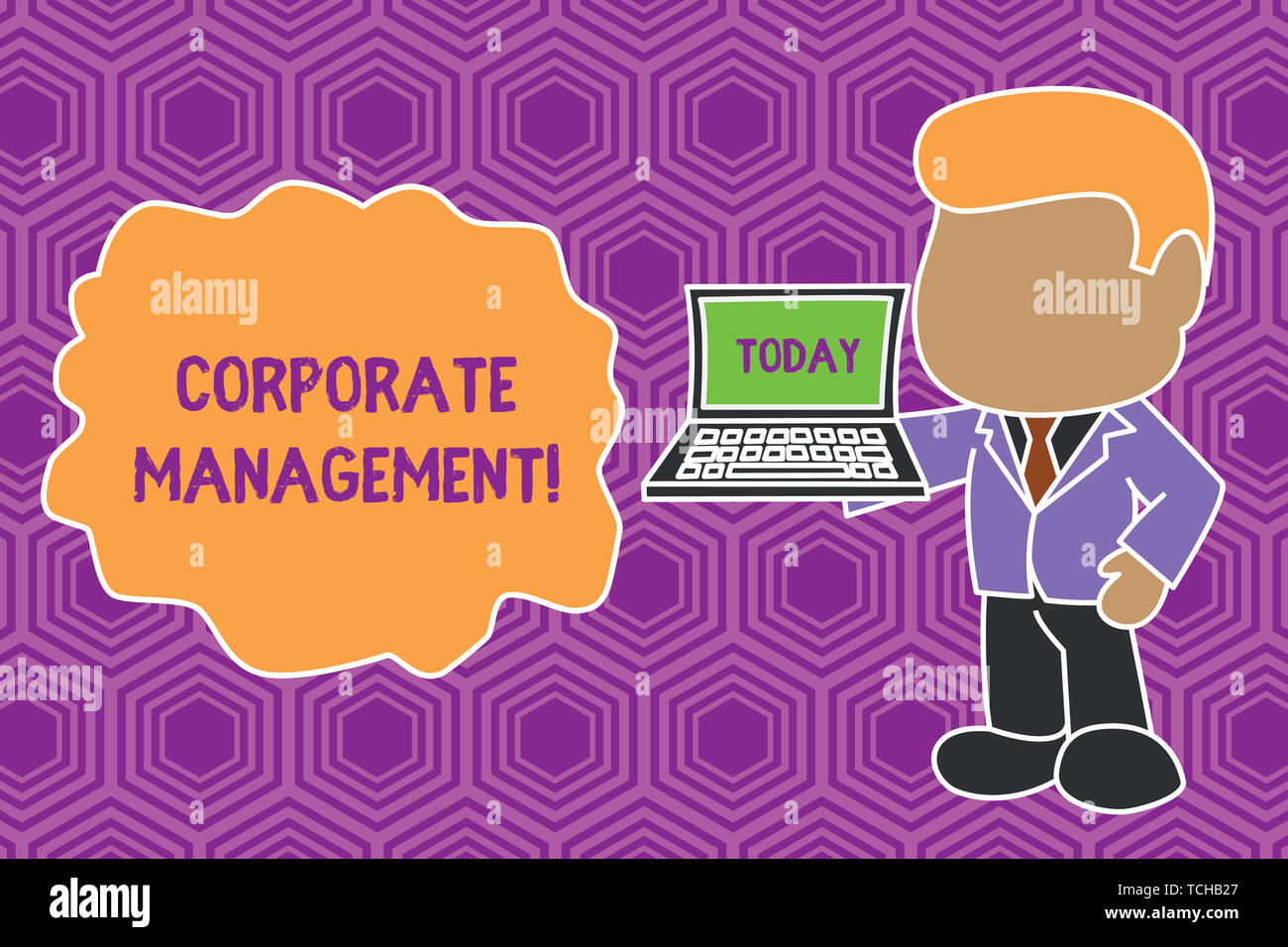 Text sign showing Corporate Management. Business photo showcasing all ...