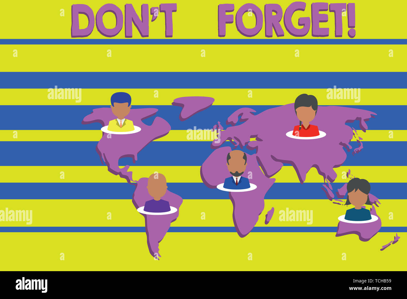 Conceptual hand writing showing Don T Forget. Concept meaning remind ...