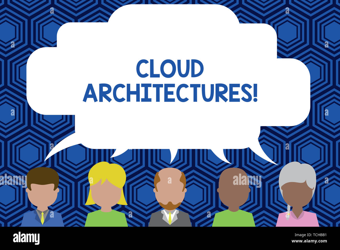 Text sign showing Cloud Architectures. Business photo showcasing Various Engineered Databases ...