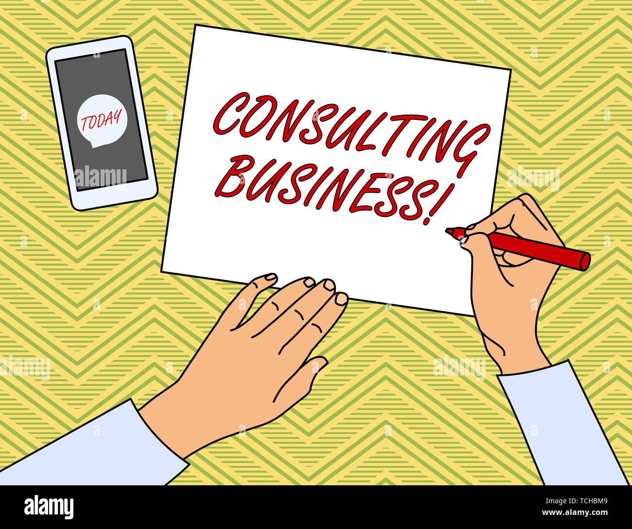Writing note showing Consulting Business. Business concept for ...
