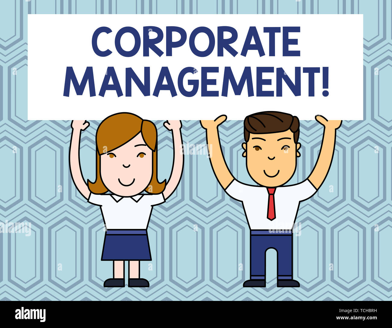 Text sign showing Corporate Management. Business photo showcasing all ...