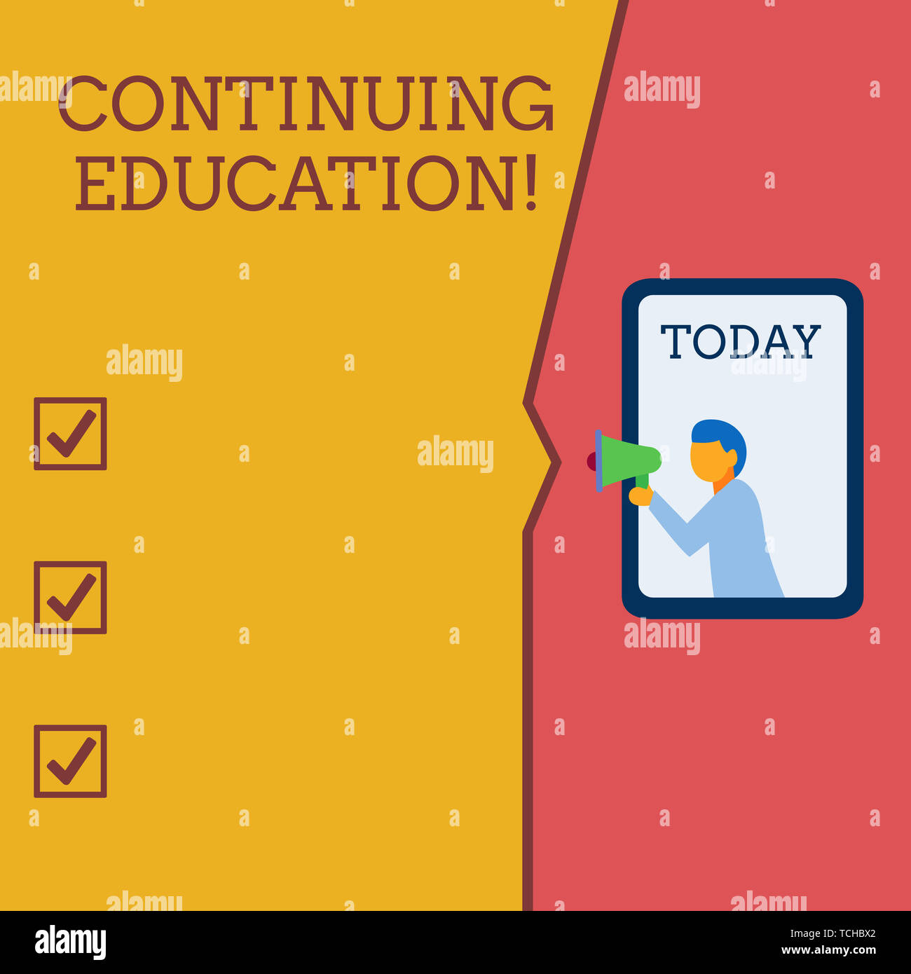 Writing note showing Continuing Education. Business concept for ...