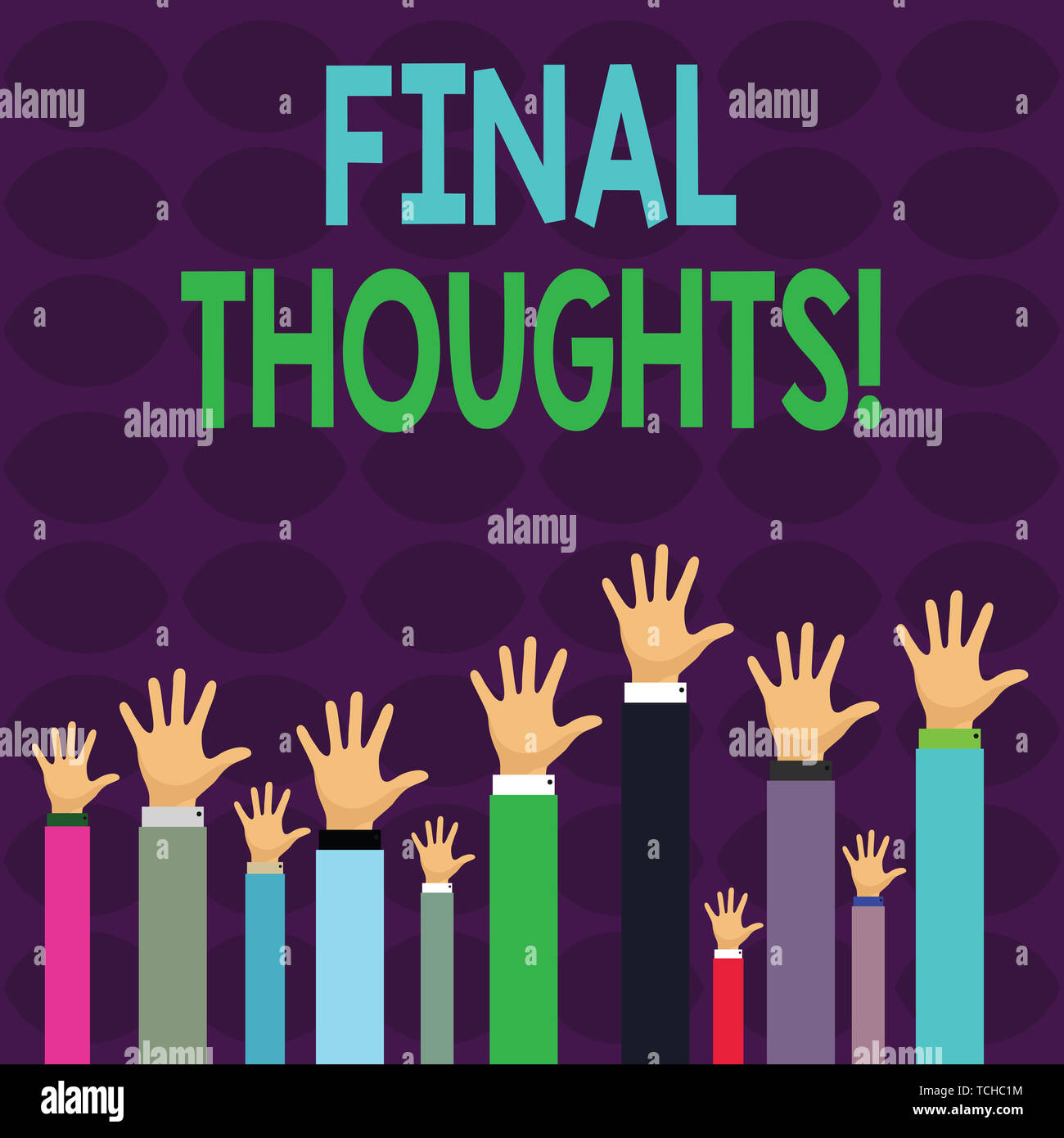Handwriting text writing Final Thoughts. Conceptual photo should be ...