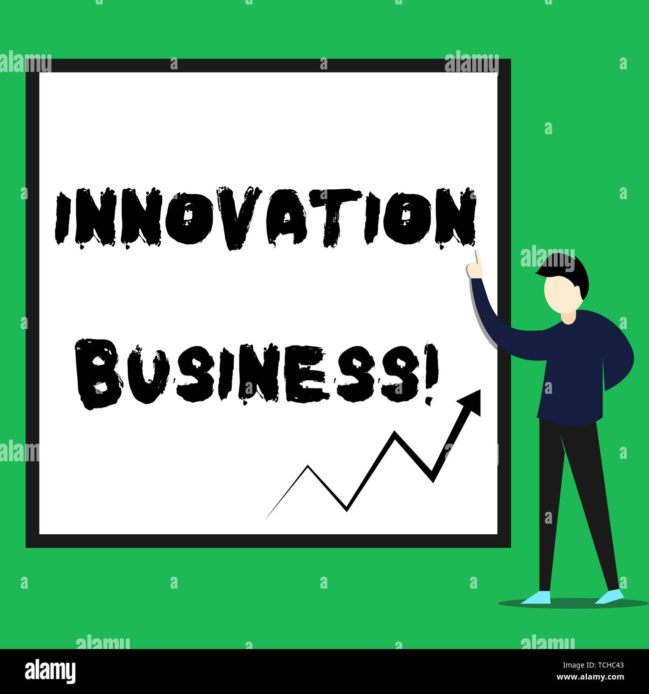 Writing note showing Innovation Business. Business concept for ...
