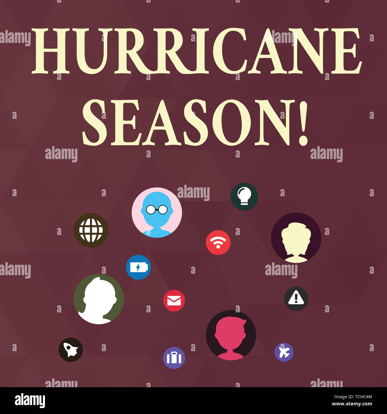 Writing note showing Hurricane Season. Business concept for time when ...