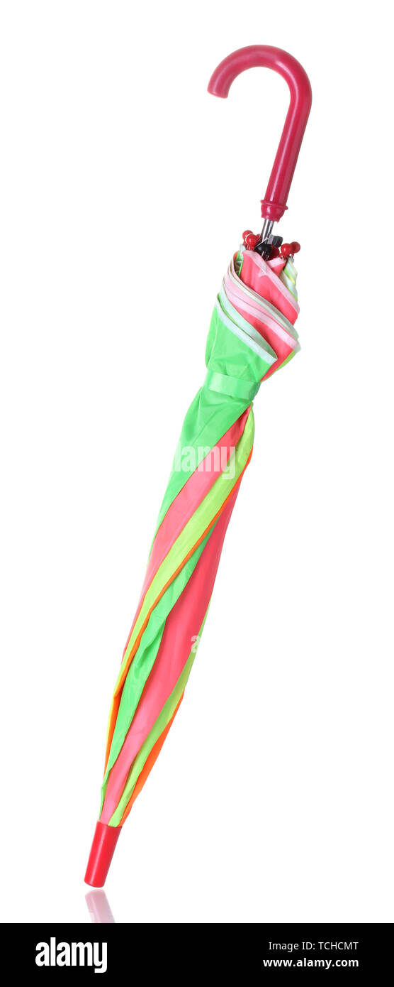 colorful umbrella isolated on white Stock Photo - Alamy