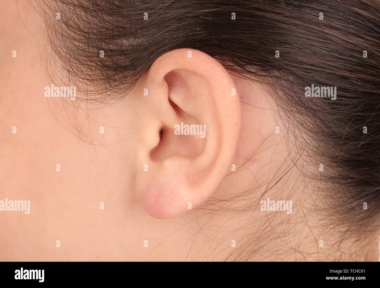 Human ear close-up Stock Photo - Alamy