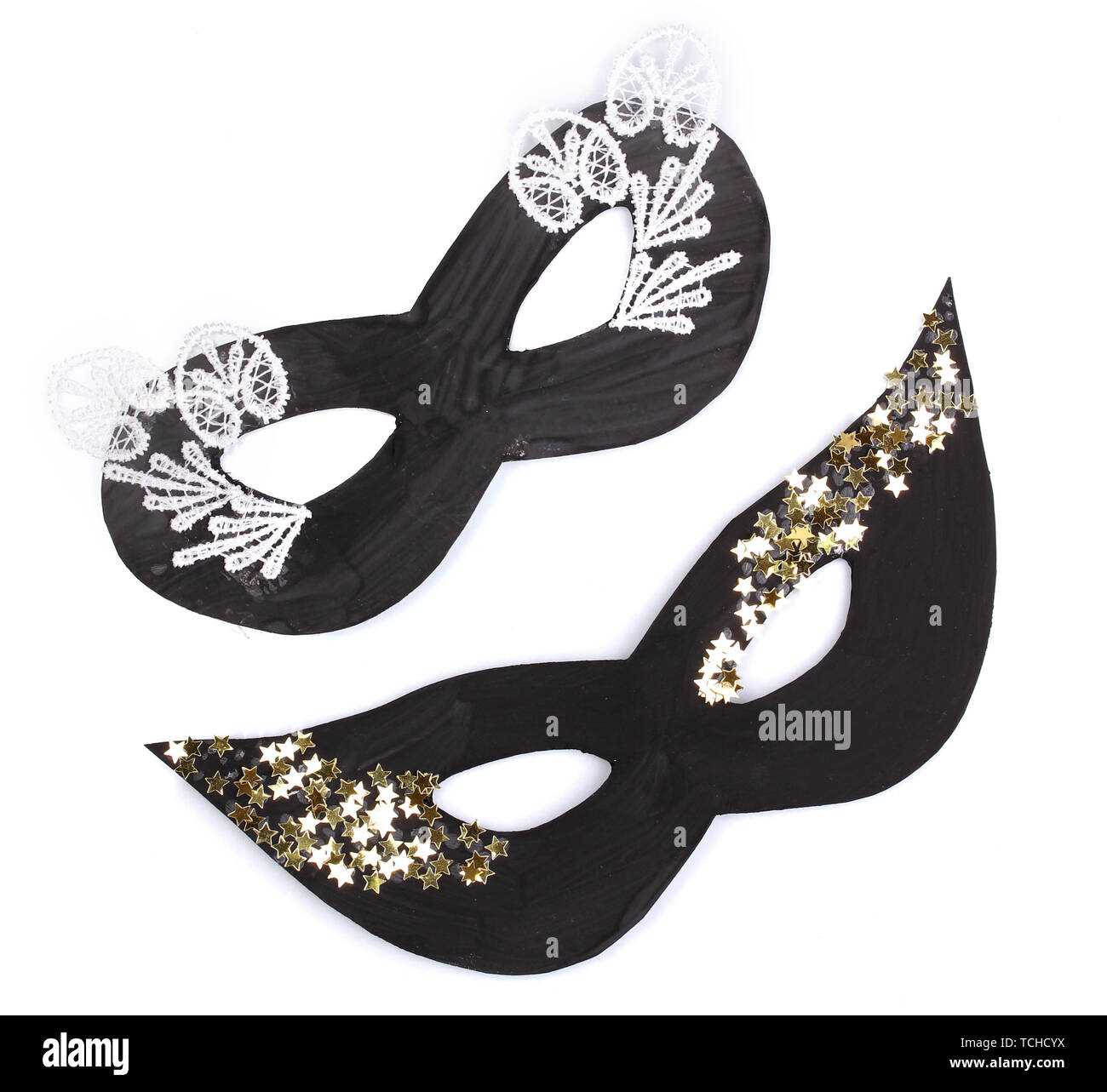 Color masks isolated on white Stock Photo - Alamy