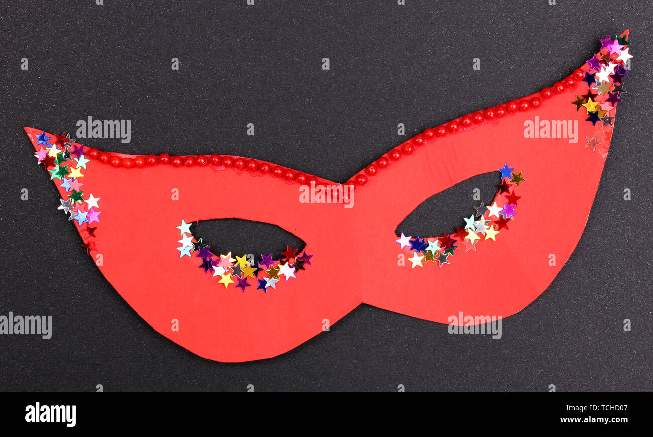 Color mask isolated on black Stock Photo - Alamy