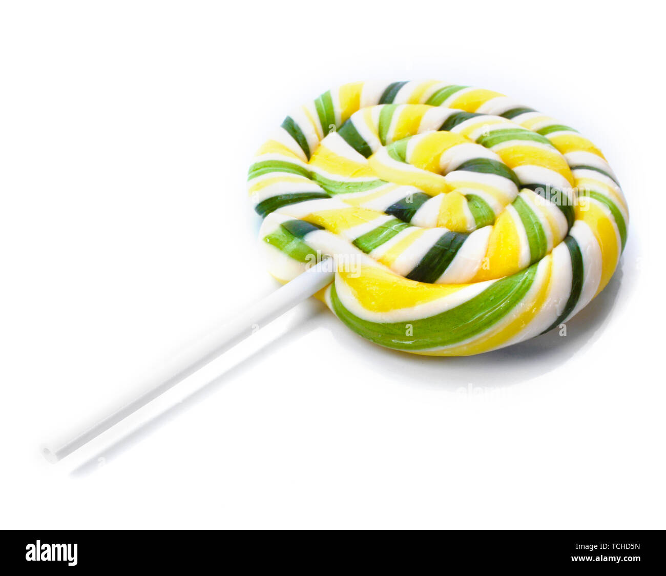 Colorful lollipop isolated on white Stock Photo - Alamy