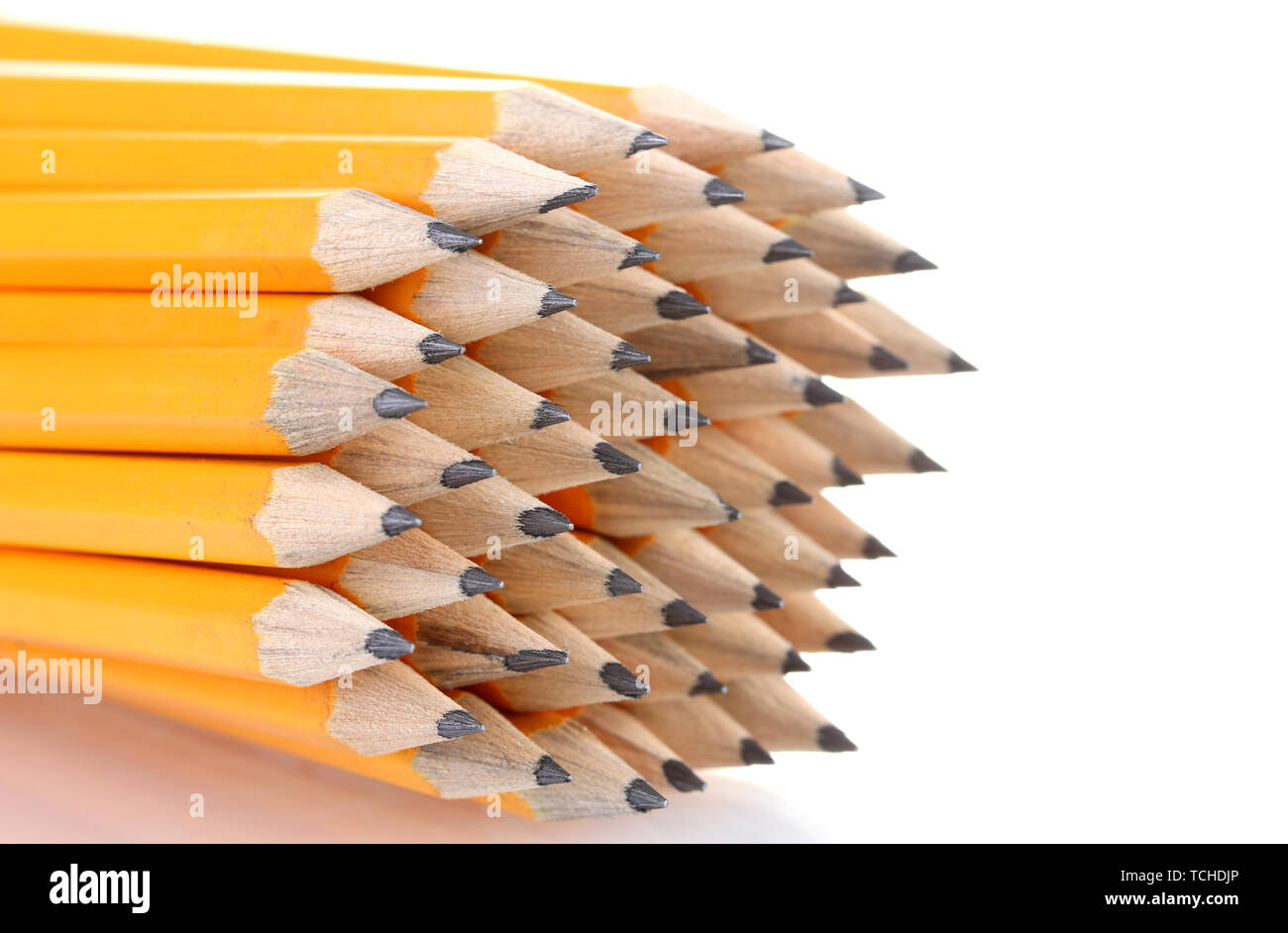 lead pencils isolated on white Stock Photo - Alamy