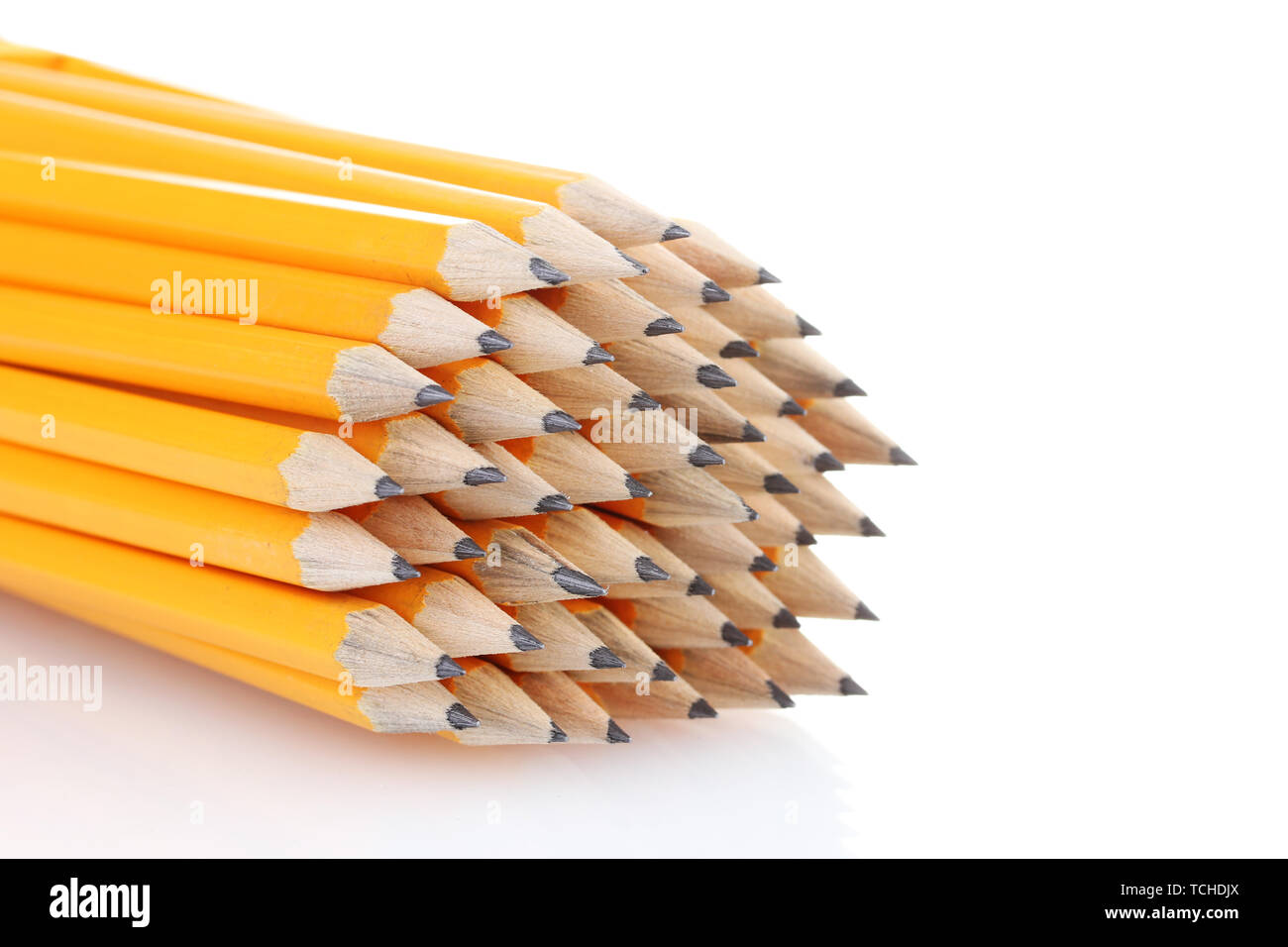 lead pencils isolated on white Stock Photo - Alamy