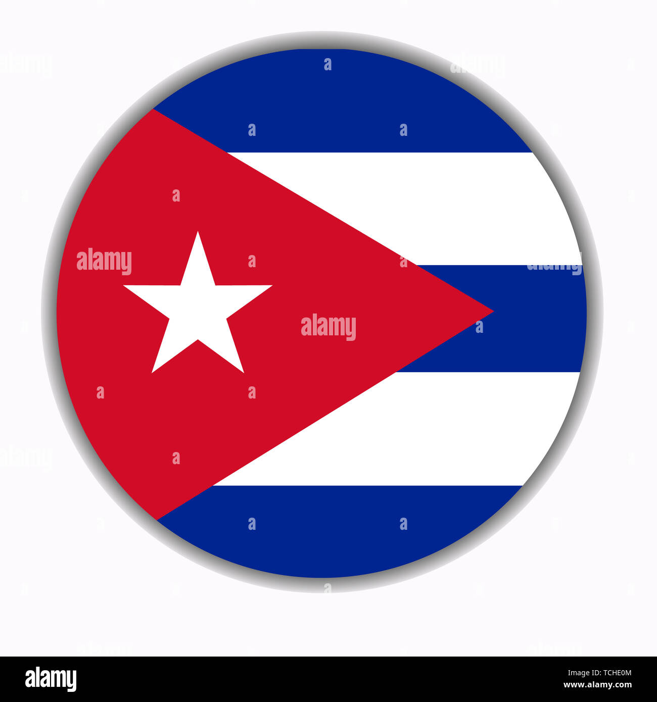 Bright button with flag of Cuba . Happy Cuba day button. Bright button ...