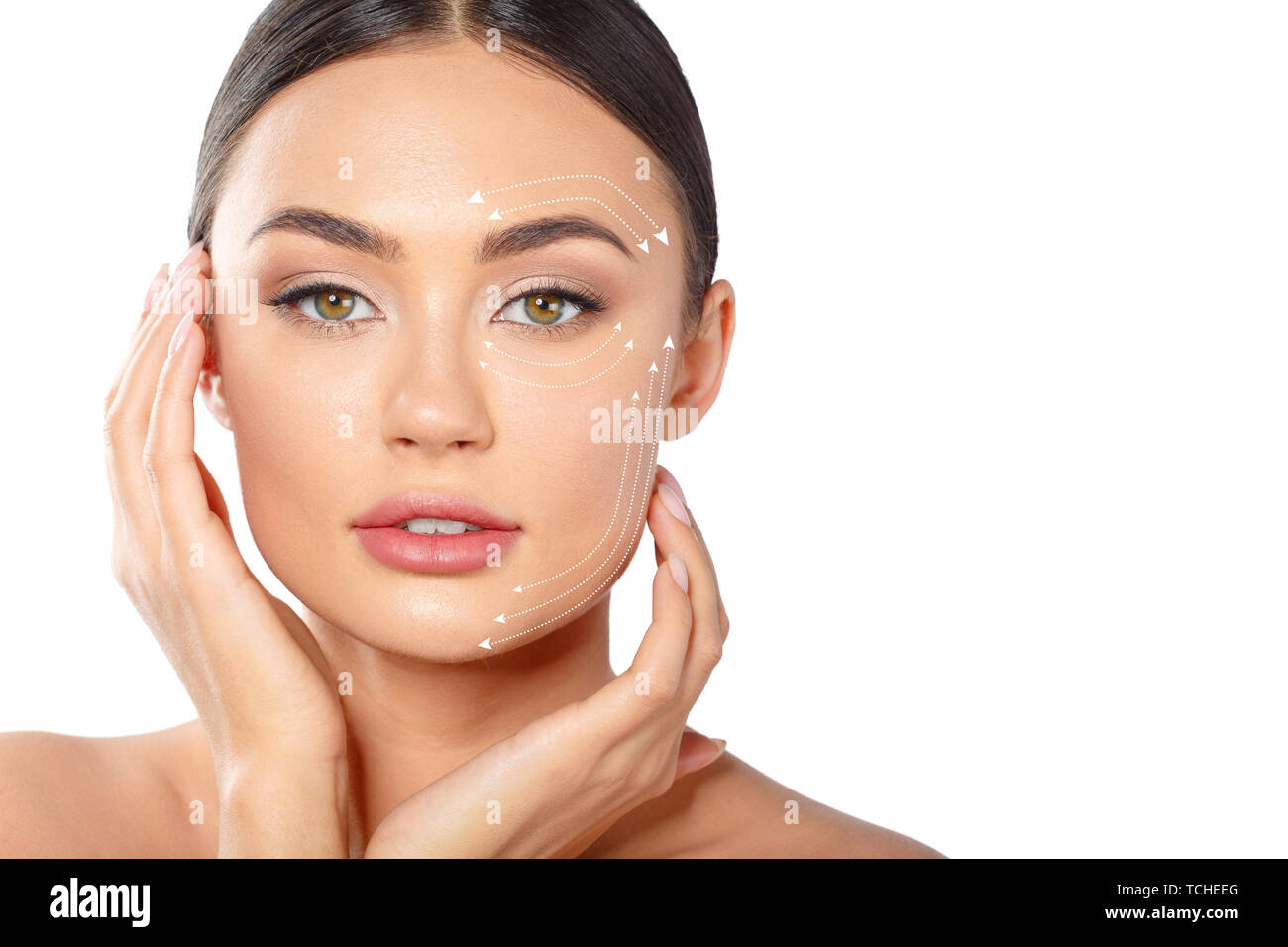 Dotted face and neck hi-res stock photography and images - Alamy