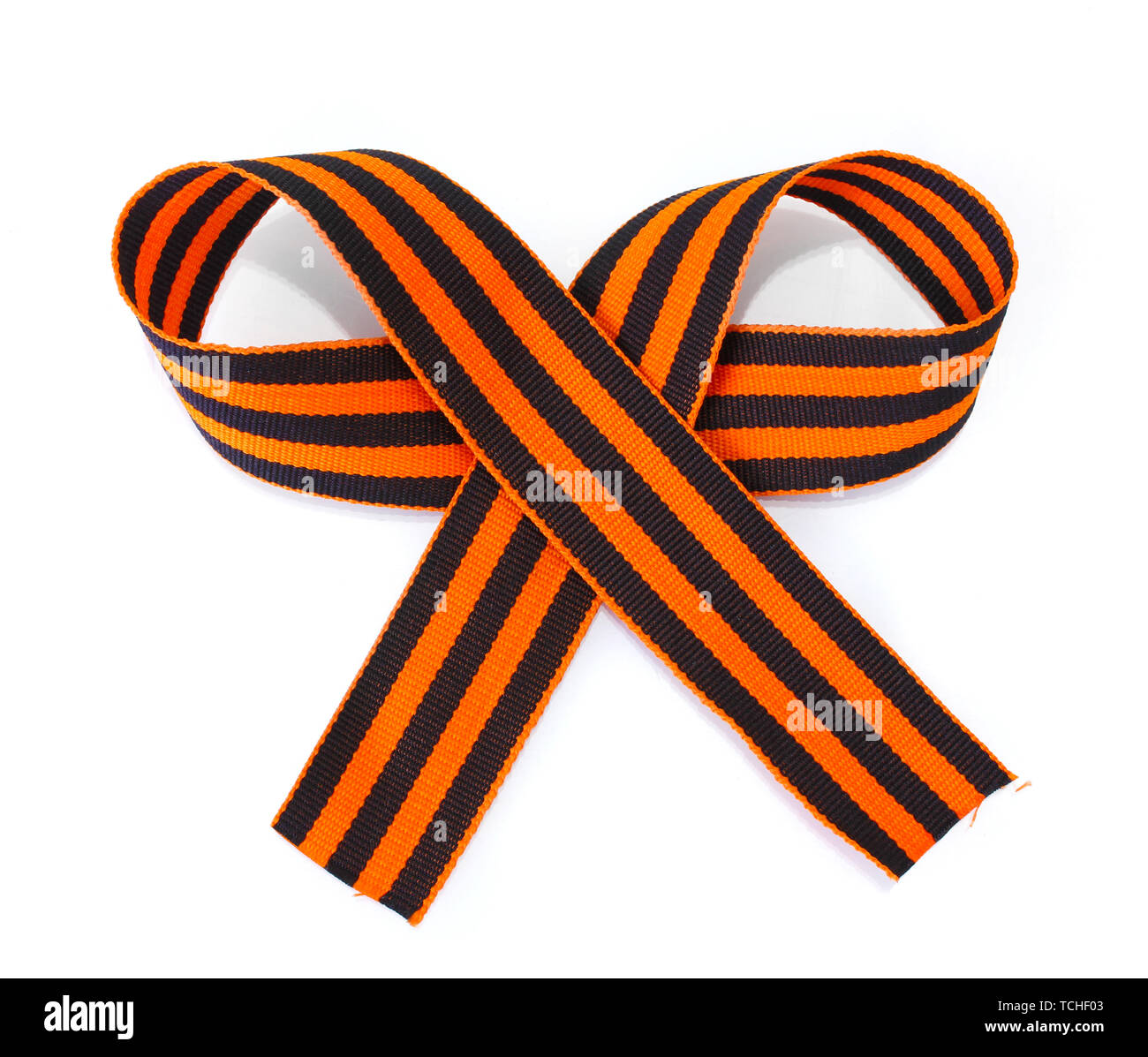 St. George ribbon isolated on white Stock Photo - Alamy