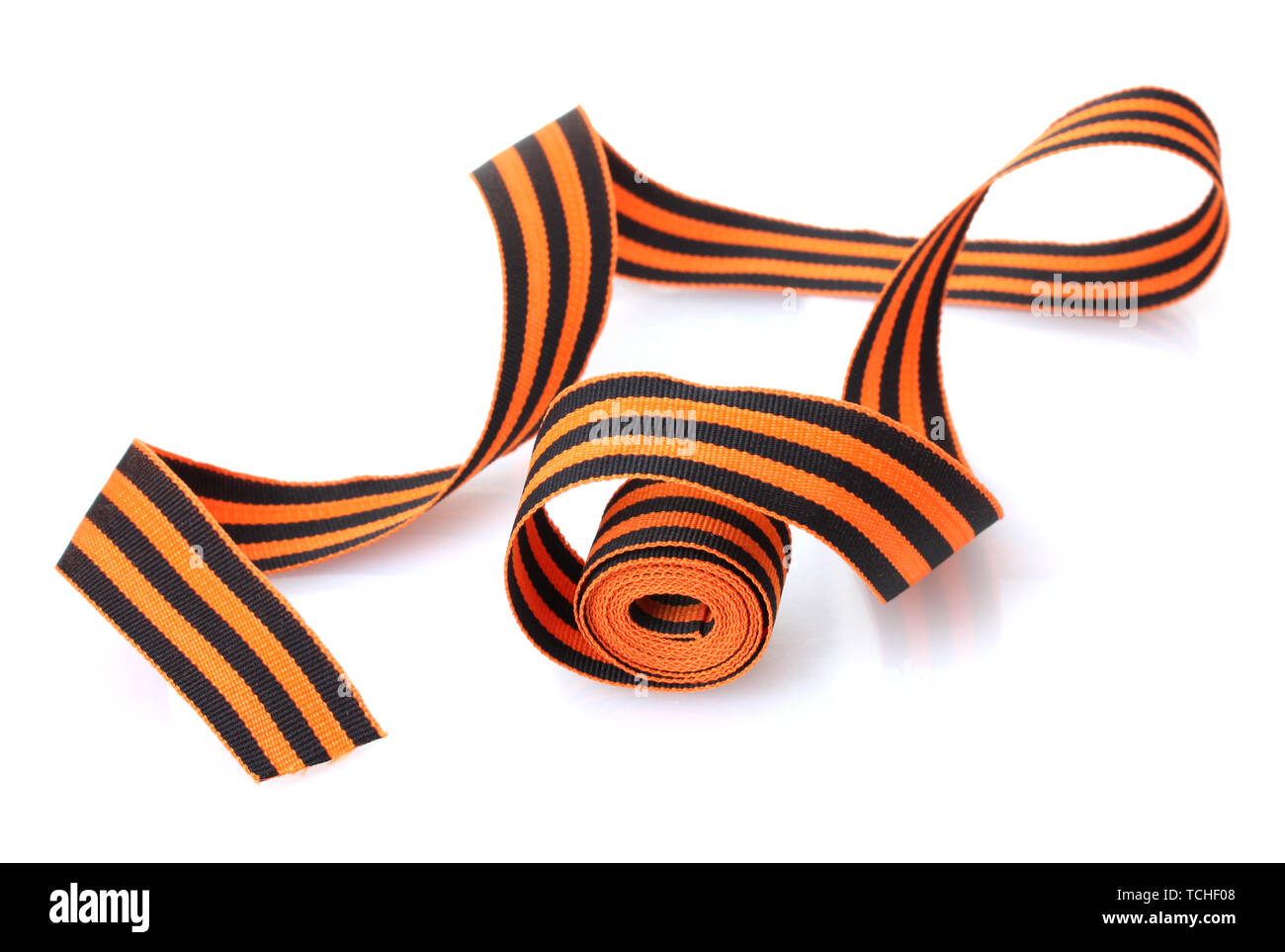 St. George ribbon isolated on white Stock Photo - Alamy