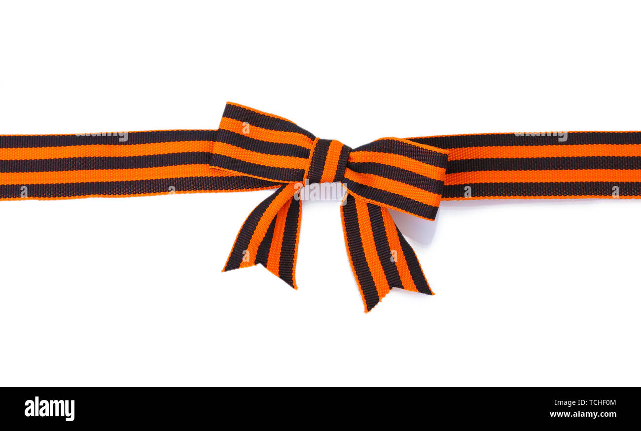 St. George ribbon isolated on white Stock Photo - Alamy