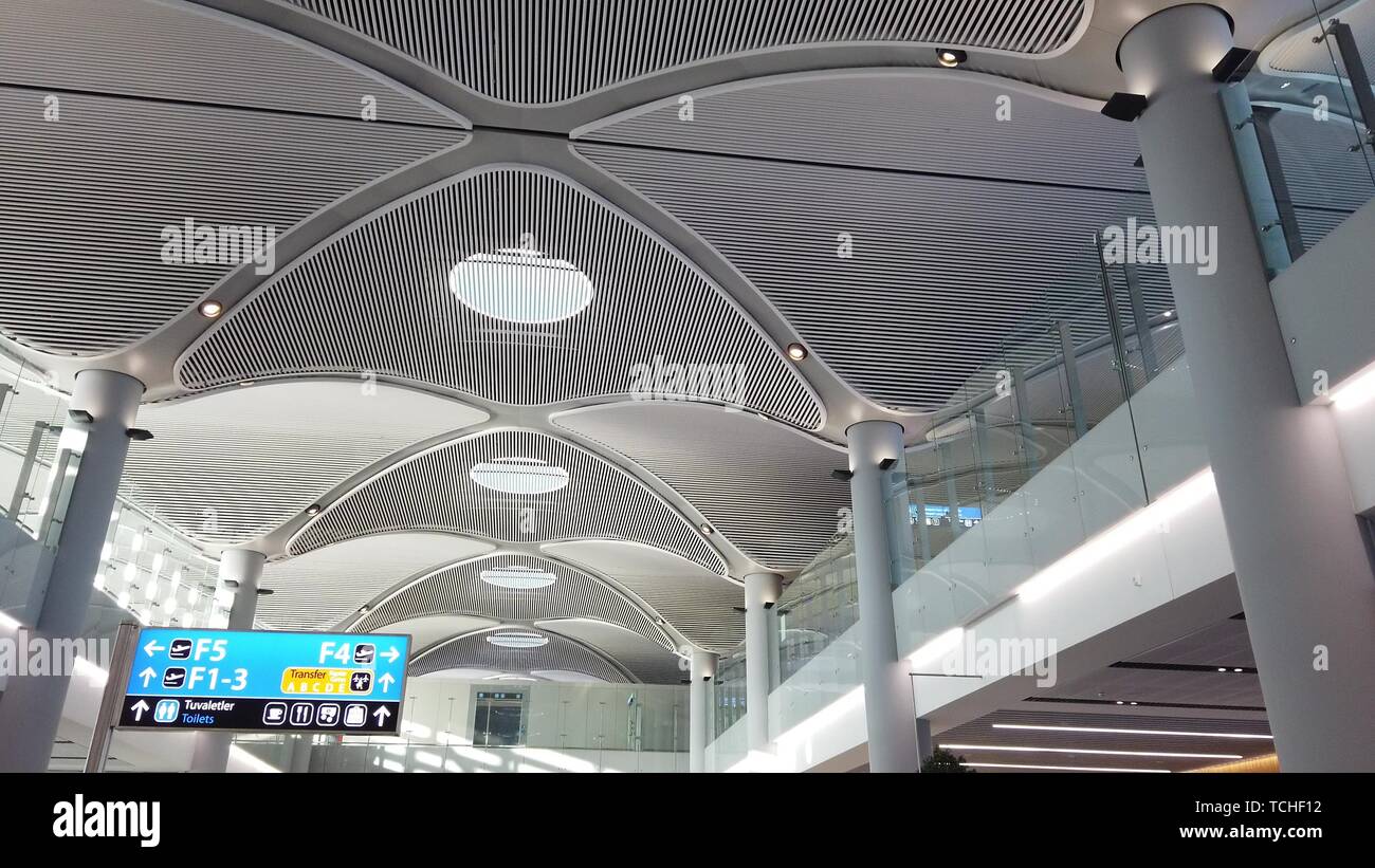Istanbul, Turkey - May 7, 2019: ceiling architecture of Istanbul ...