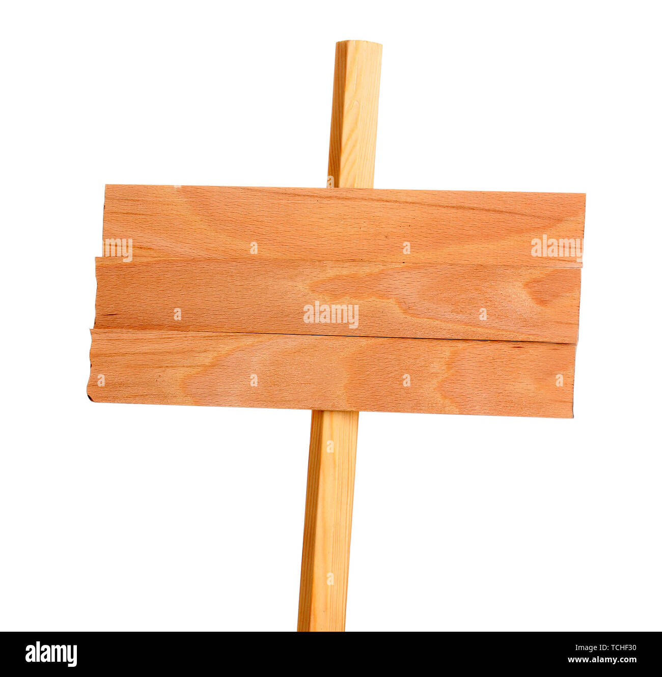 Wooden signboard isolated on white Stock Photo - Alamy