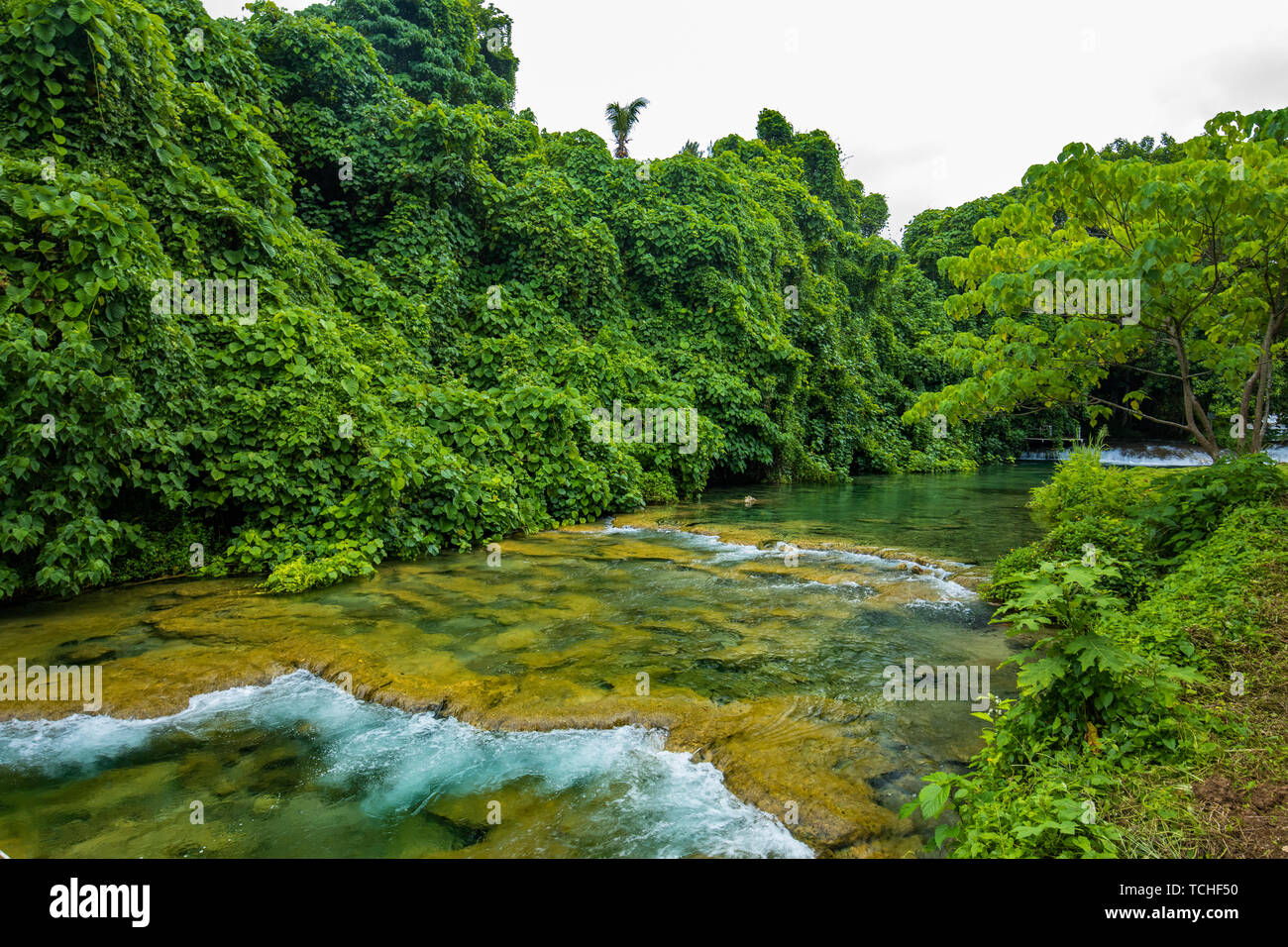 Rarru Rentapao Cascades, Waterfall and the River, Teouma village, Efate ...