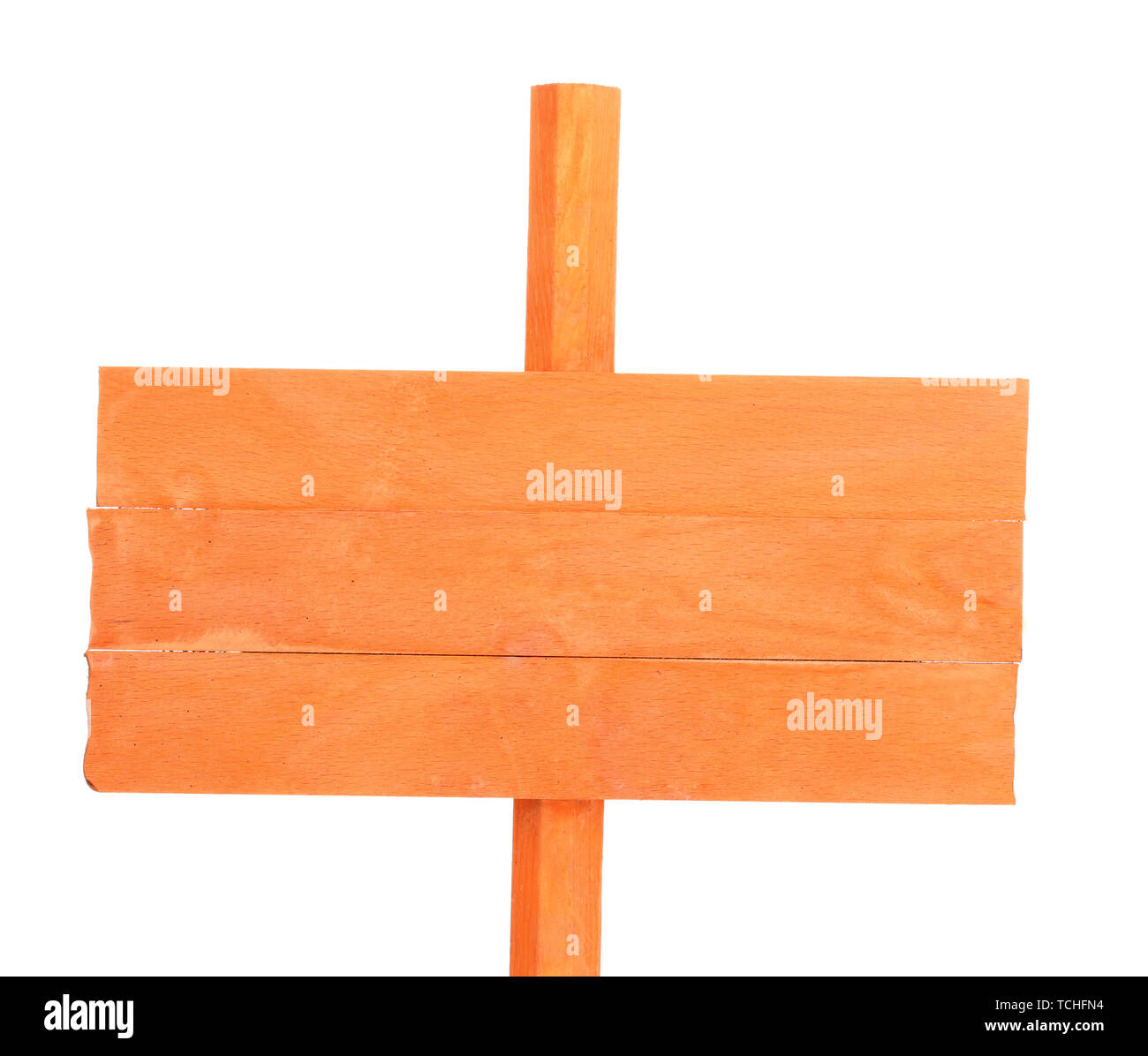 Color wooden sign board isolated on white Stock Photo - Alamy