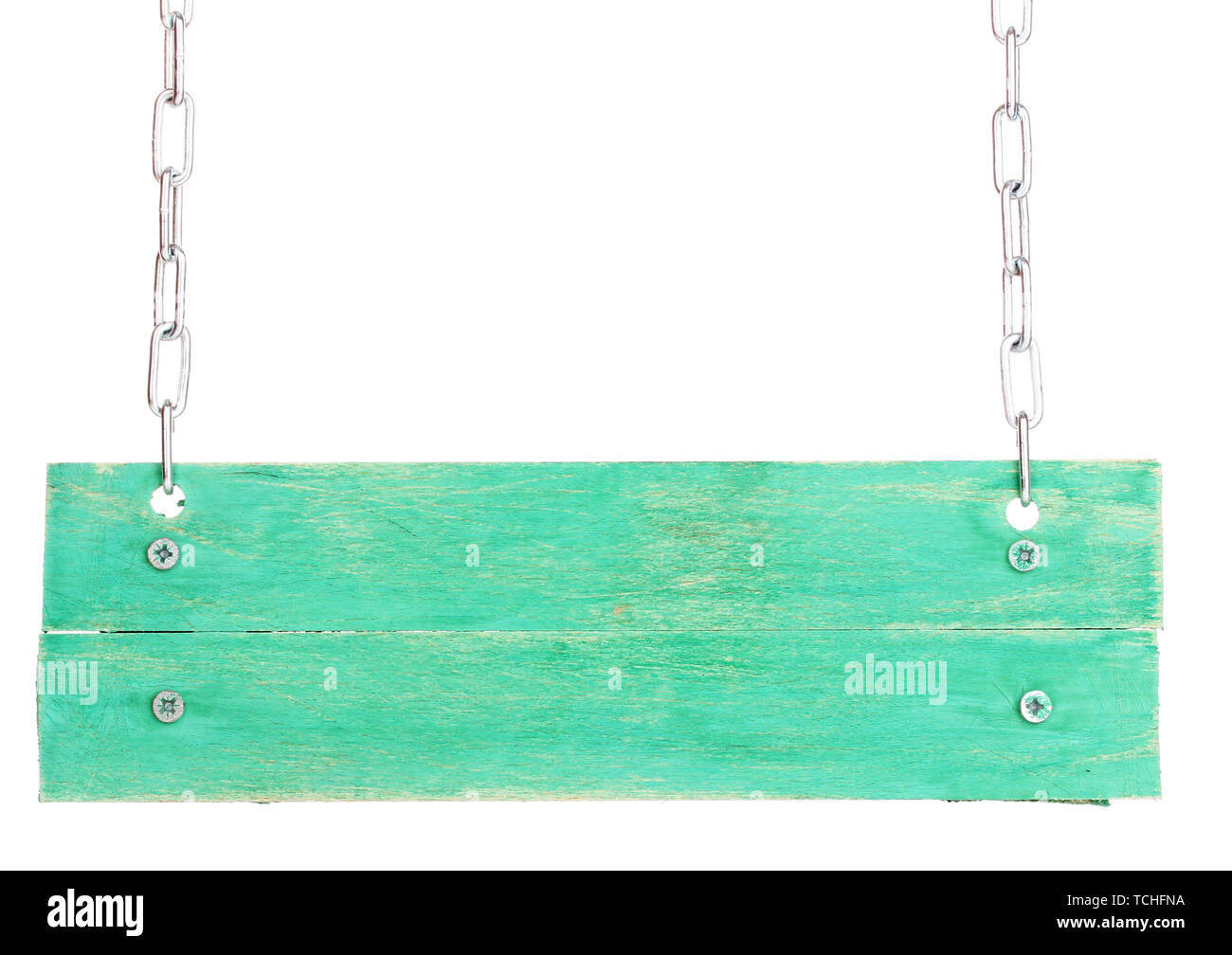 Color wooden sign board isolated on white Stock Photo - Alamy