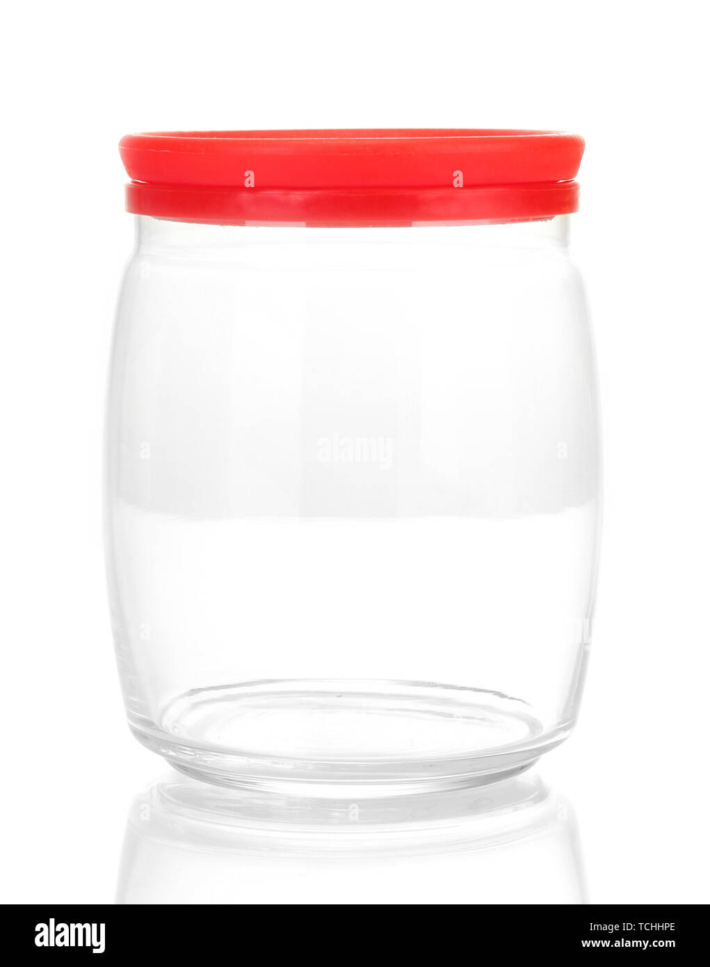 bright empty jar isolated on white Stock Photo - Alamy