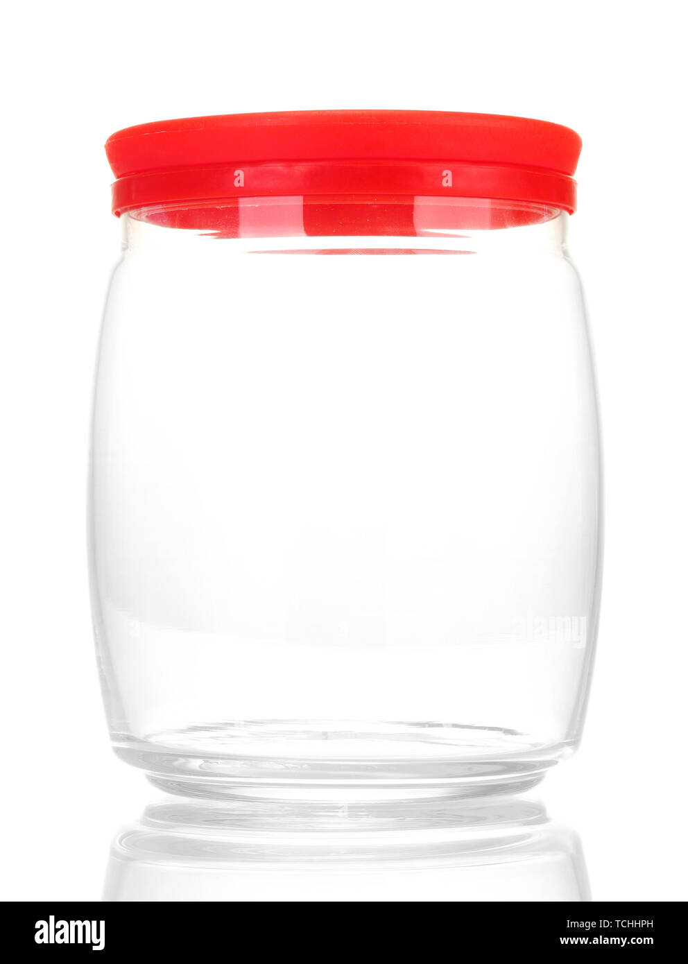 bright empty jar isolated on white Stock Photo - Alamy