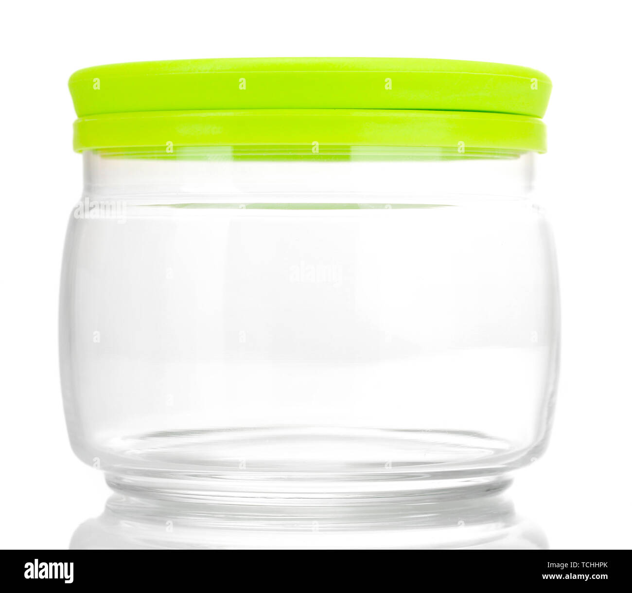 bright empty jar isolated on white Stock Photo - Alamy
