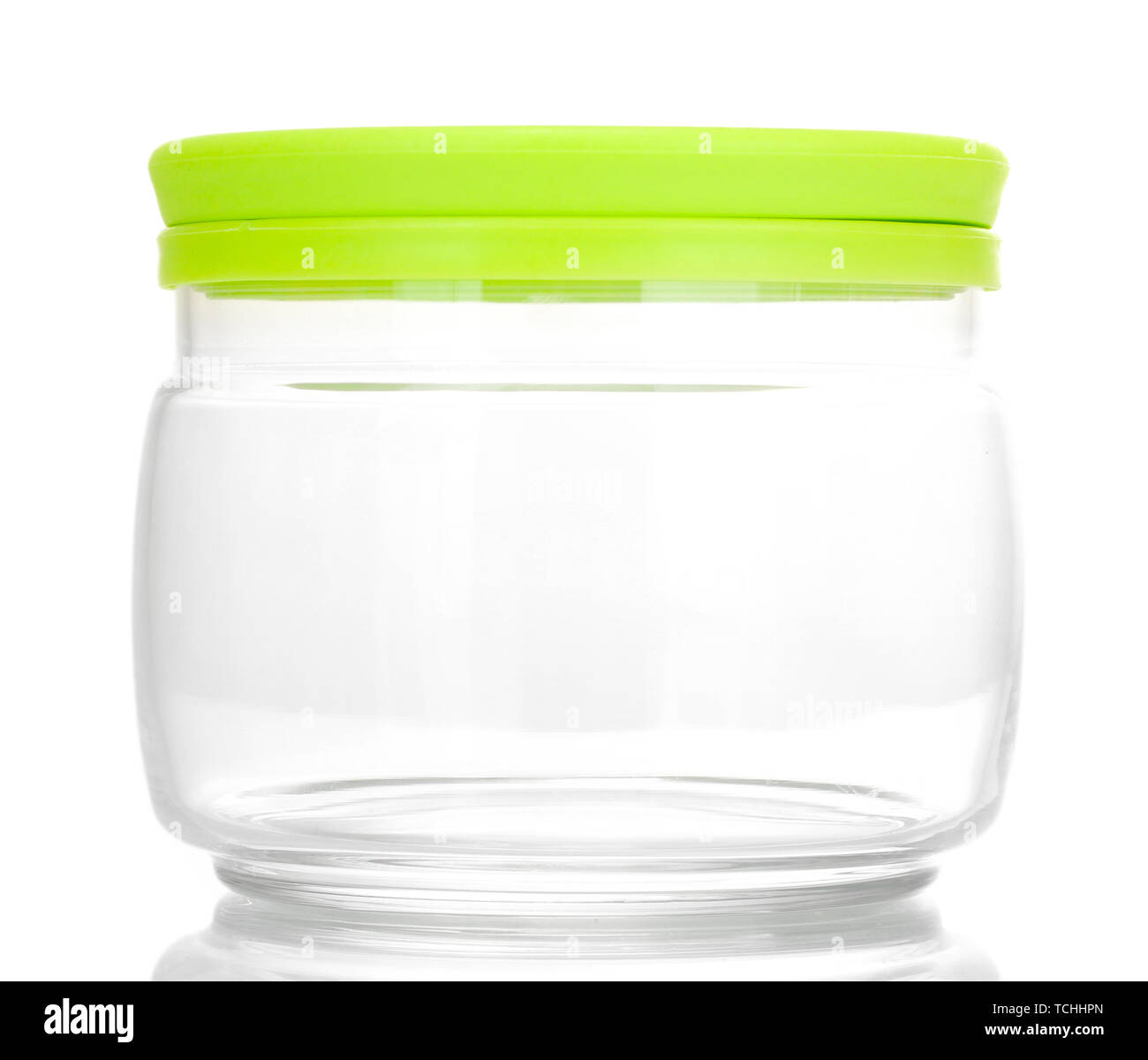 bright empty jar isolated on white Stock Photo - Alamy