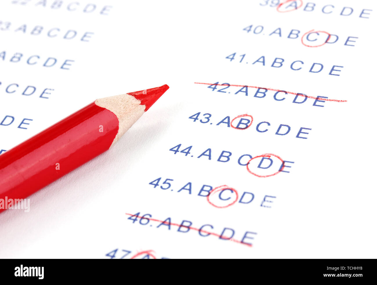 Erasing answer hi-res stock photography and images - Alamy