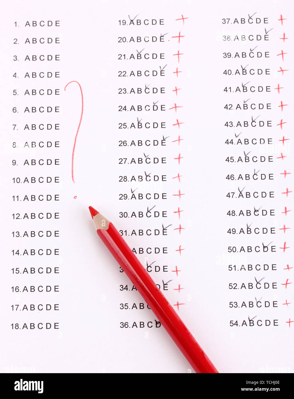 Multiple choice answers hi-res stock photography and images - Alamy