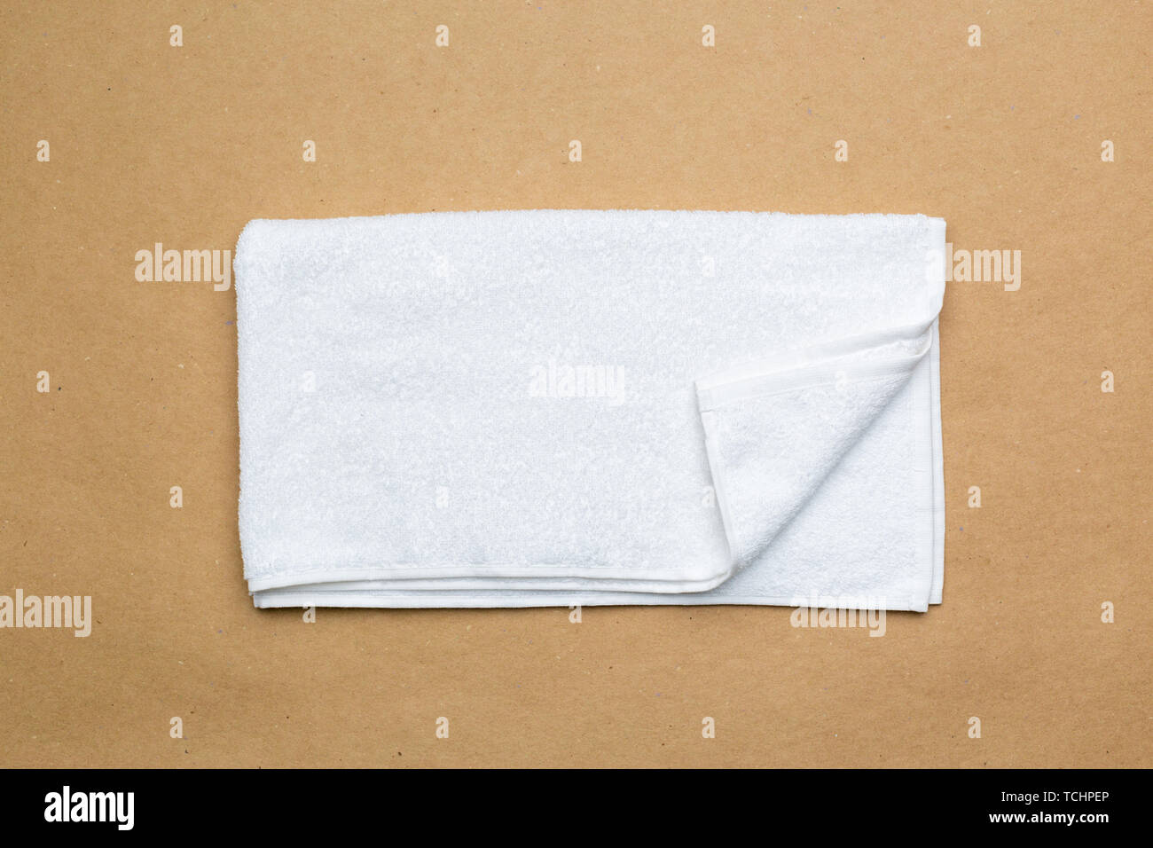 spa towels, top view Stock Photo - Alamy