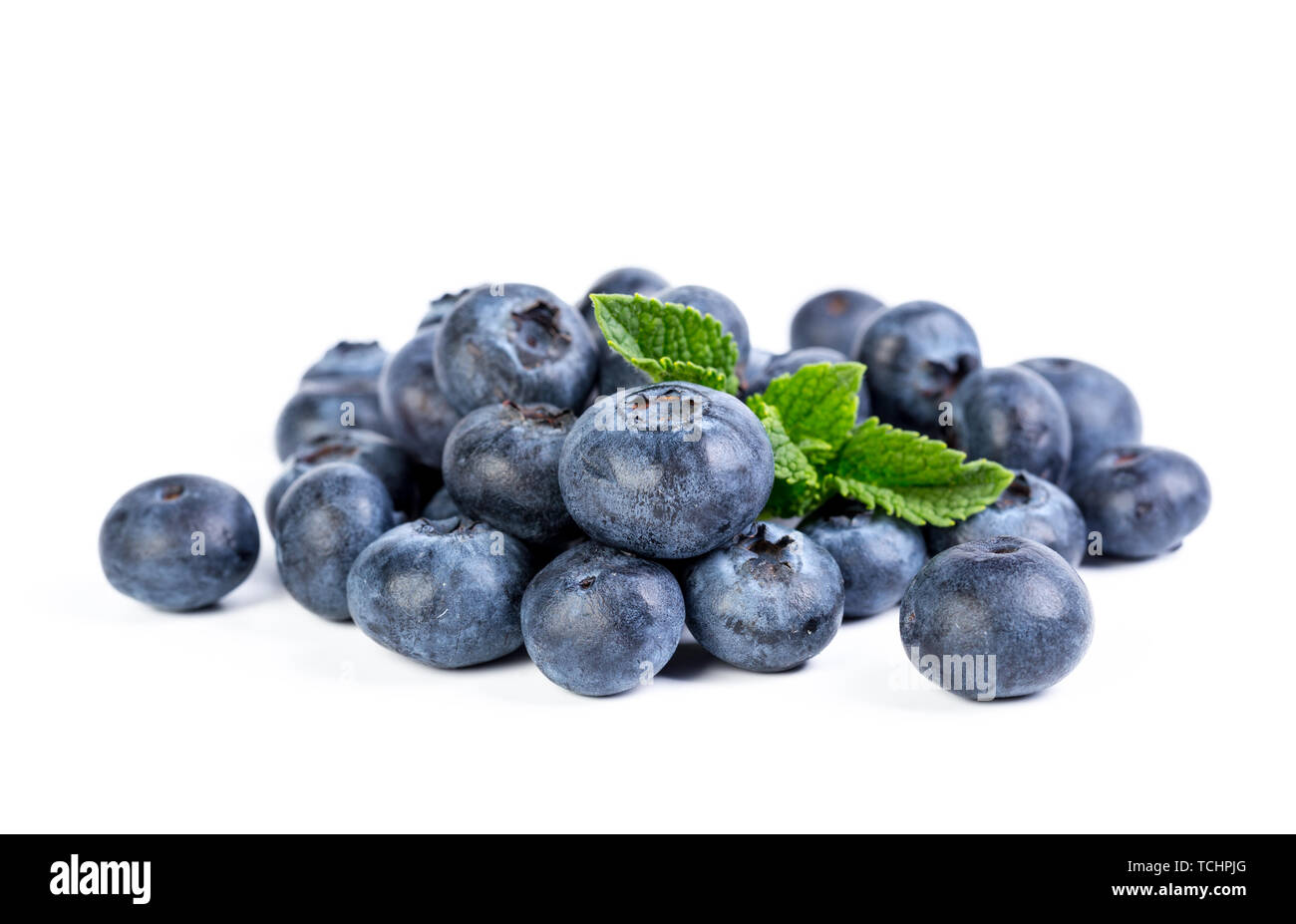 Blueberries isolated on white background Stock Photo - Alamy