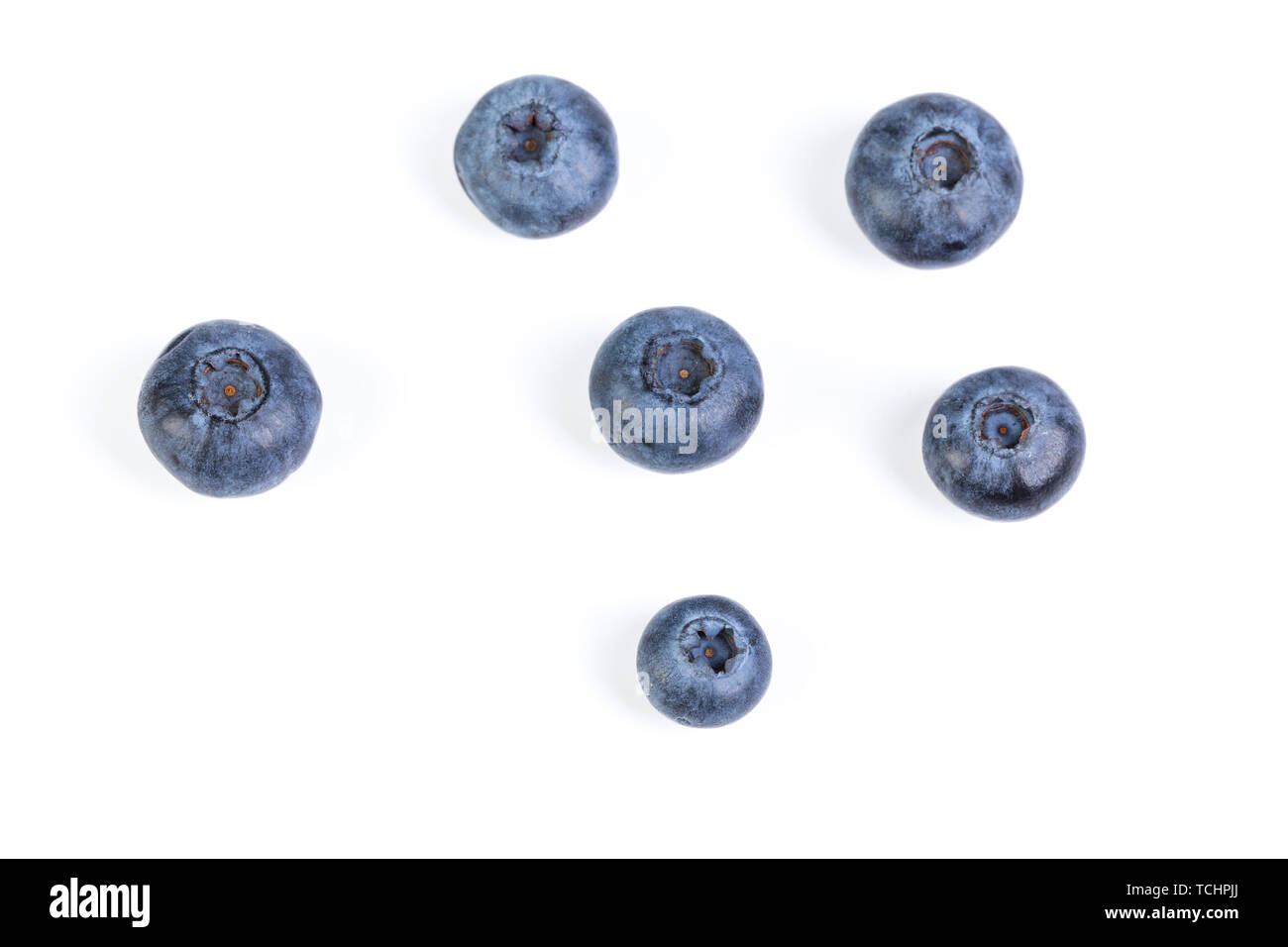 Blueberries isolated on white background Stock Photo - Alamy