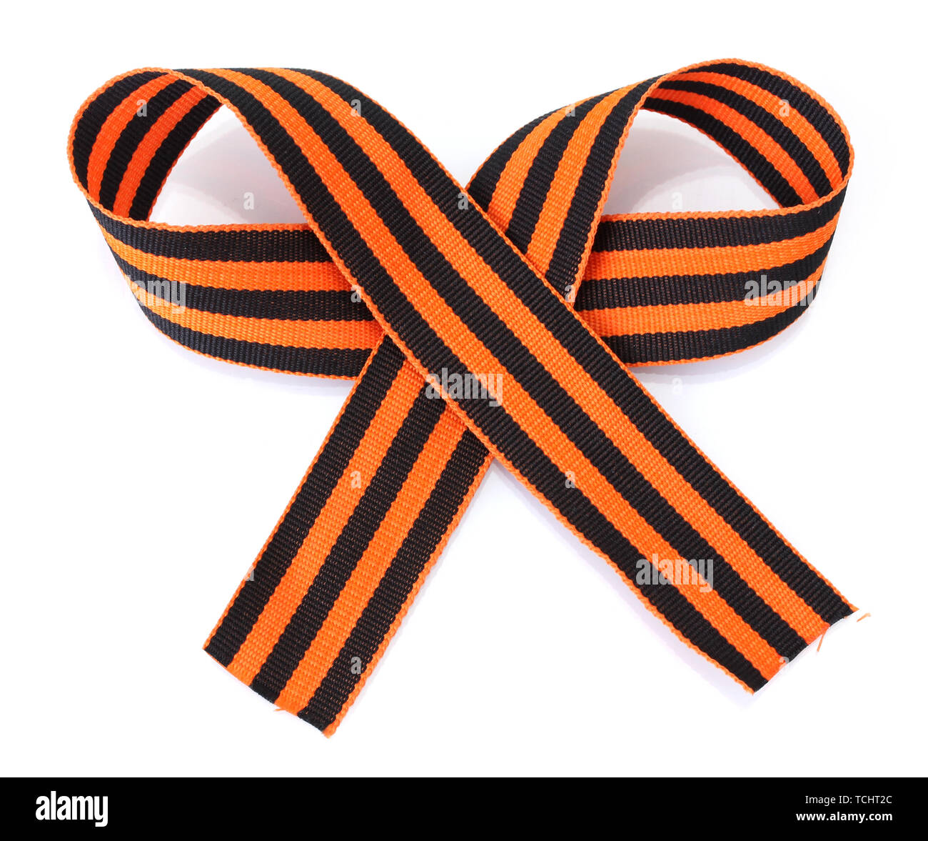 St. George ribbon isolated on white Stock Photo - Alamy