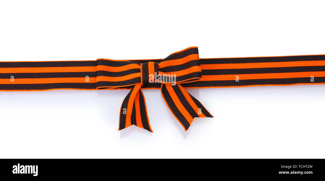 St. George ribbon isolated on white Stock Photo - Alamy