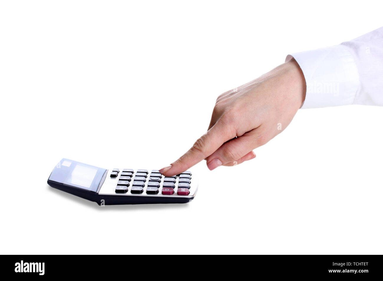 Financial people hand using Cut Out Stock Images & Pictures - Alamy