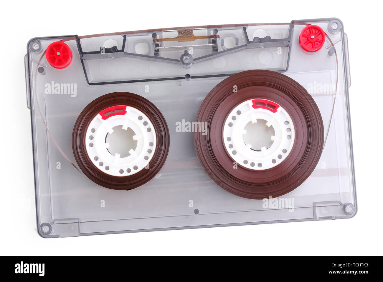 Audio cassette with color label isolated on white Stock Photo - Alamy