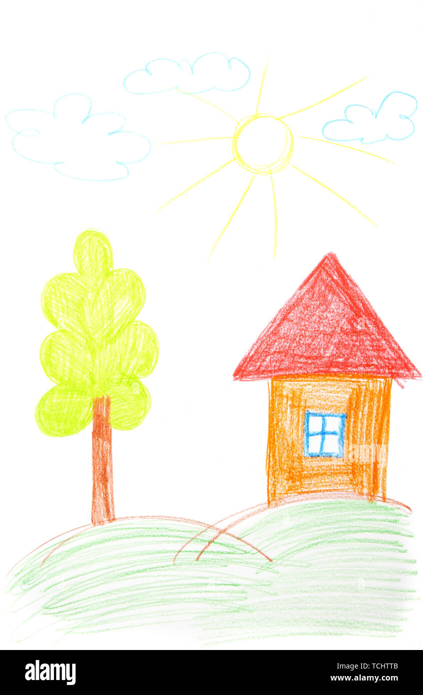Draw A Country House Art Projects For Kids