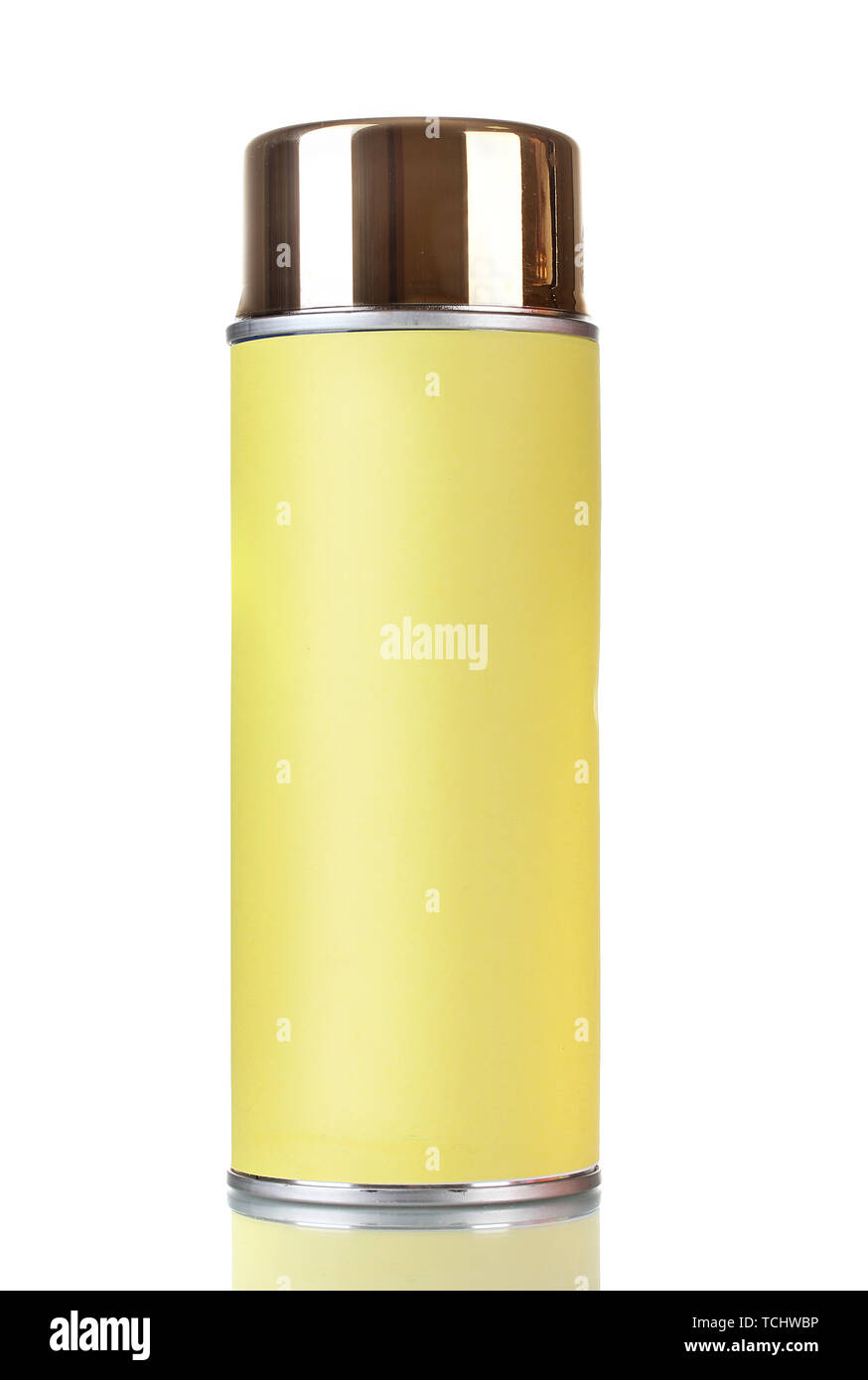 aerosol can isolated on white Stock Photo - Alamy