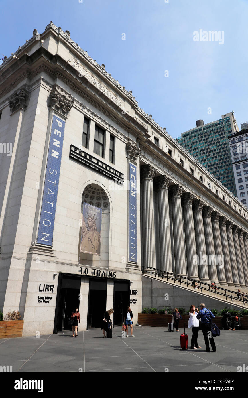 Moynihan Train Hall of Penn station located inside of James Farley Post ...