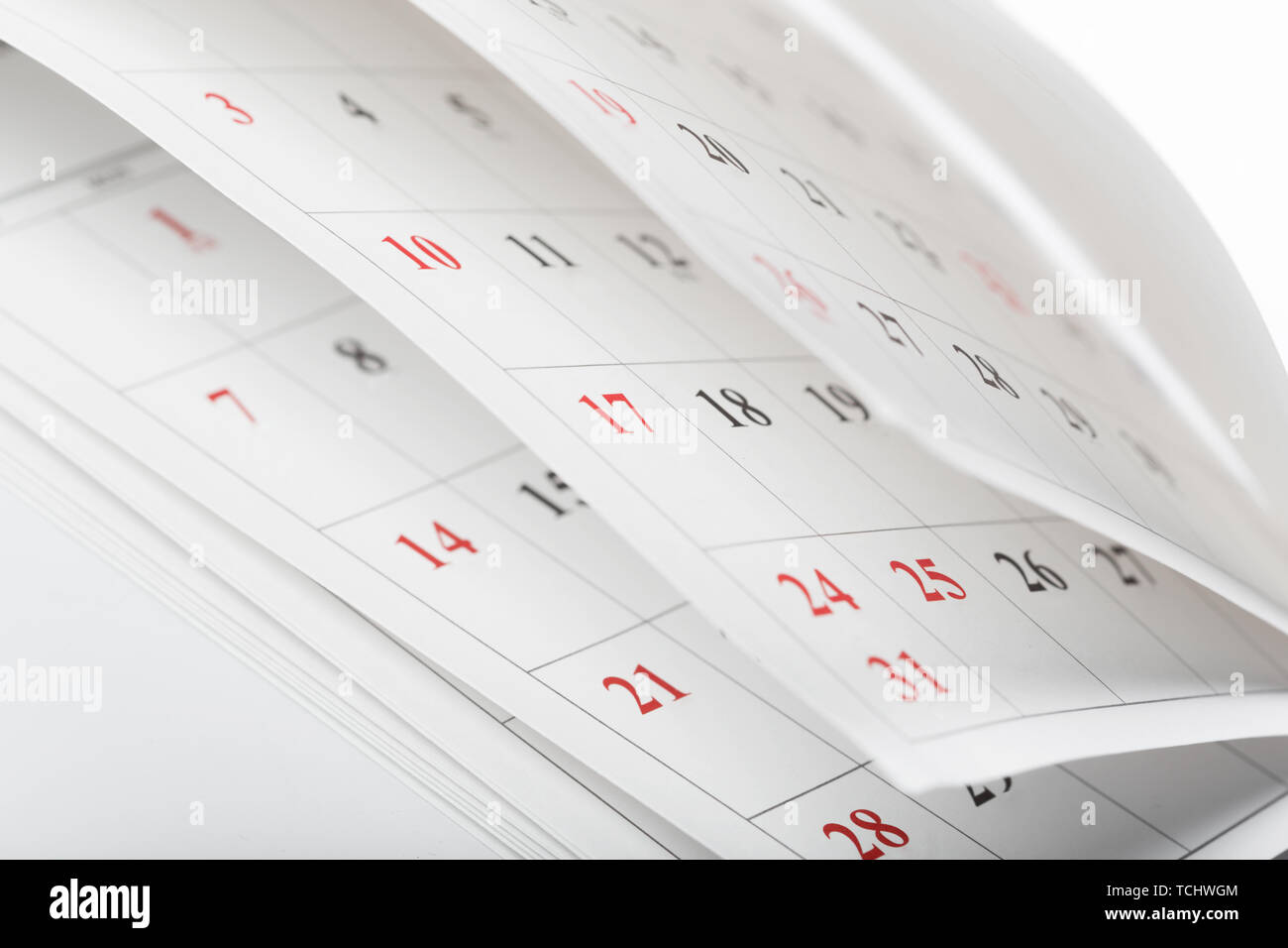 Calendar turning page hi-res stock photography and images - Alamy