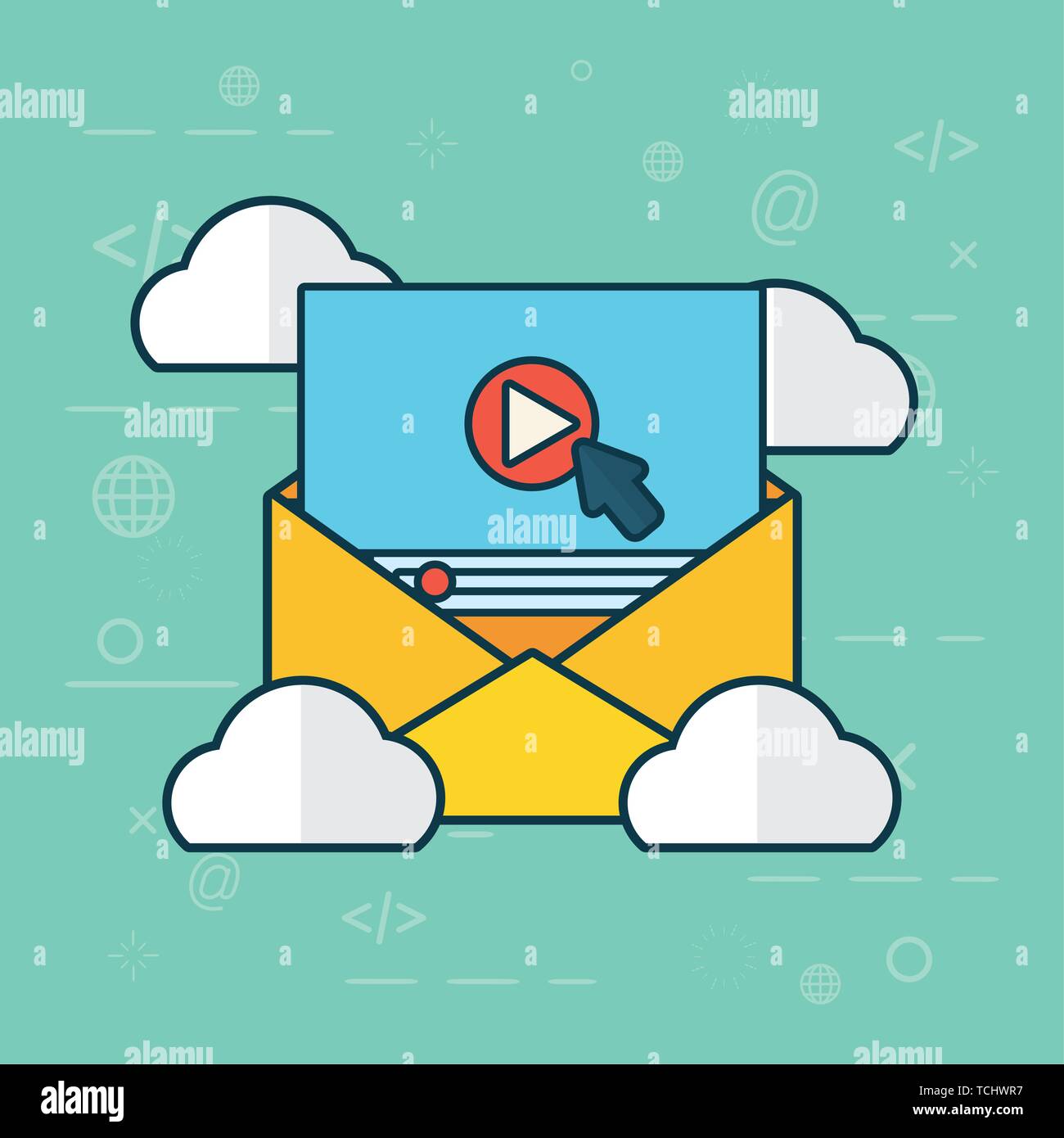 Email cursor open hi-res stock photography and images - Alamy