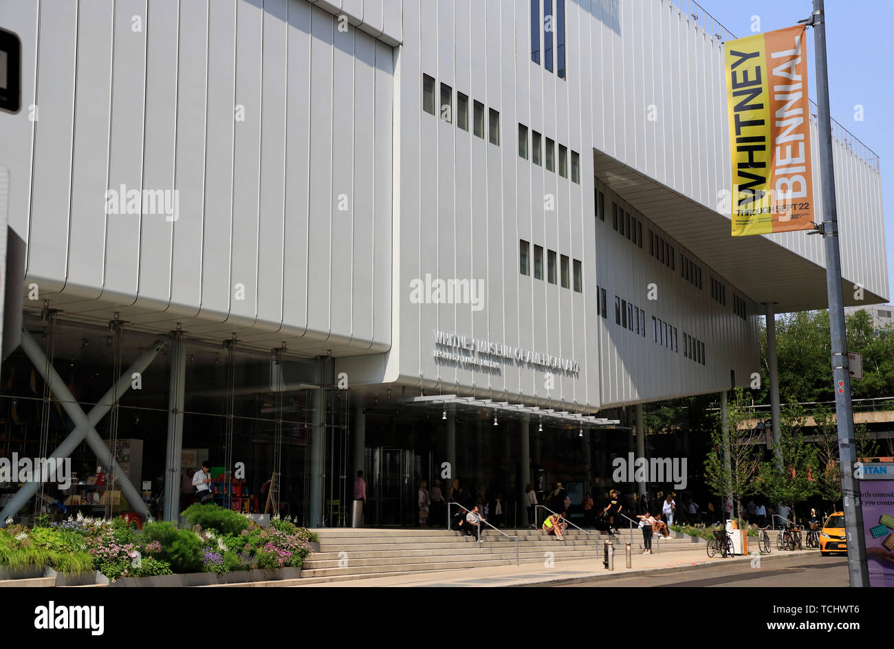 Exterior view of Whitney Museum of American Art. Lower Manhattan.New ...